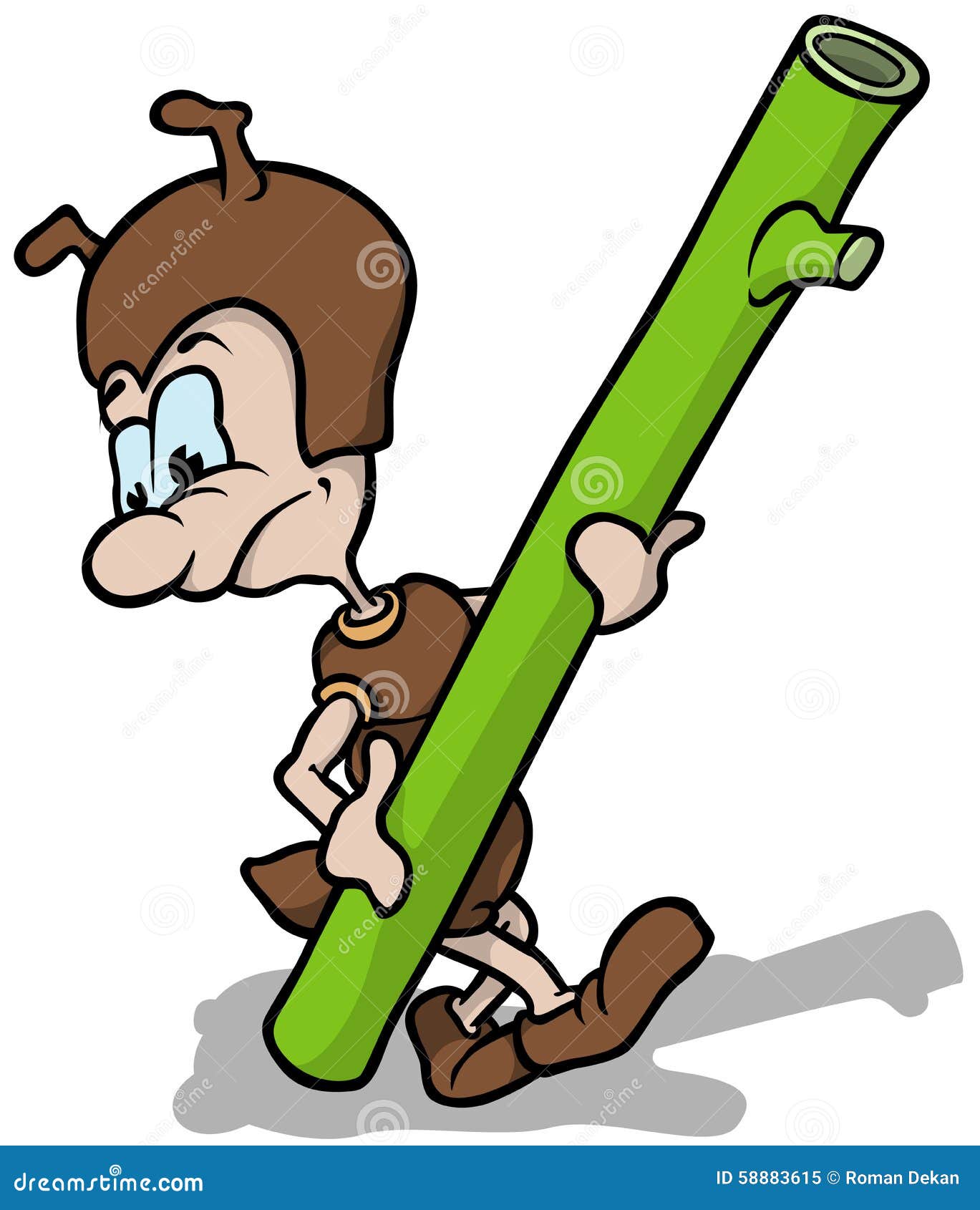 Standing Stalk Of Corn Vector Illustration | CartoonDealer.com #91015610