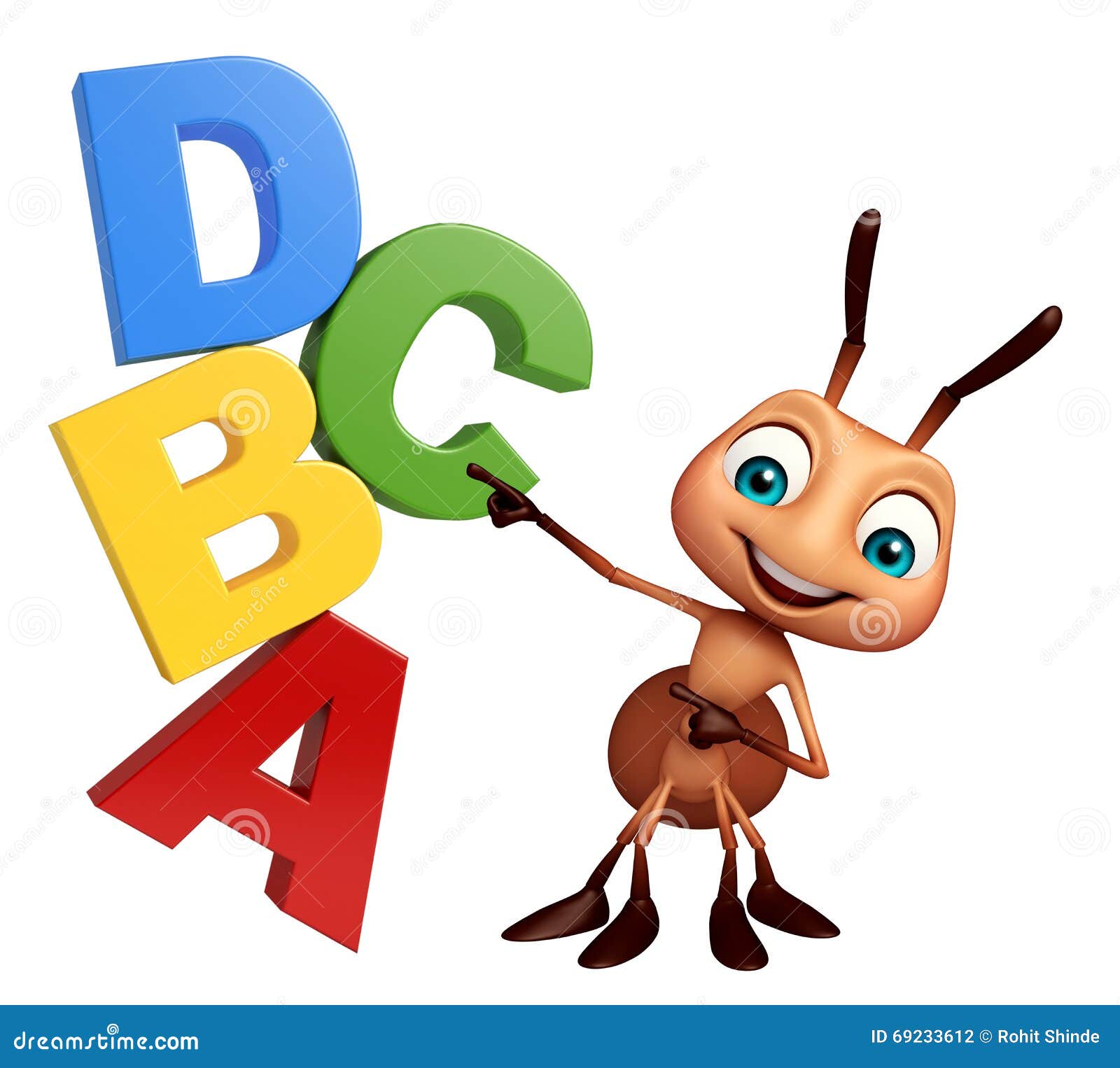 Cartoon ABCD Letters Theme 2 Vector Illustration | CartoonDealer.com ...