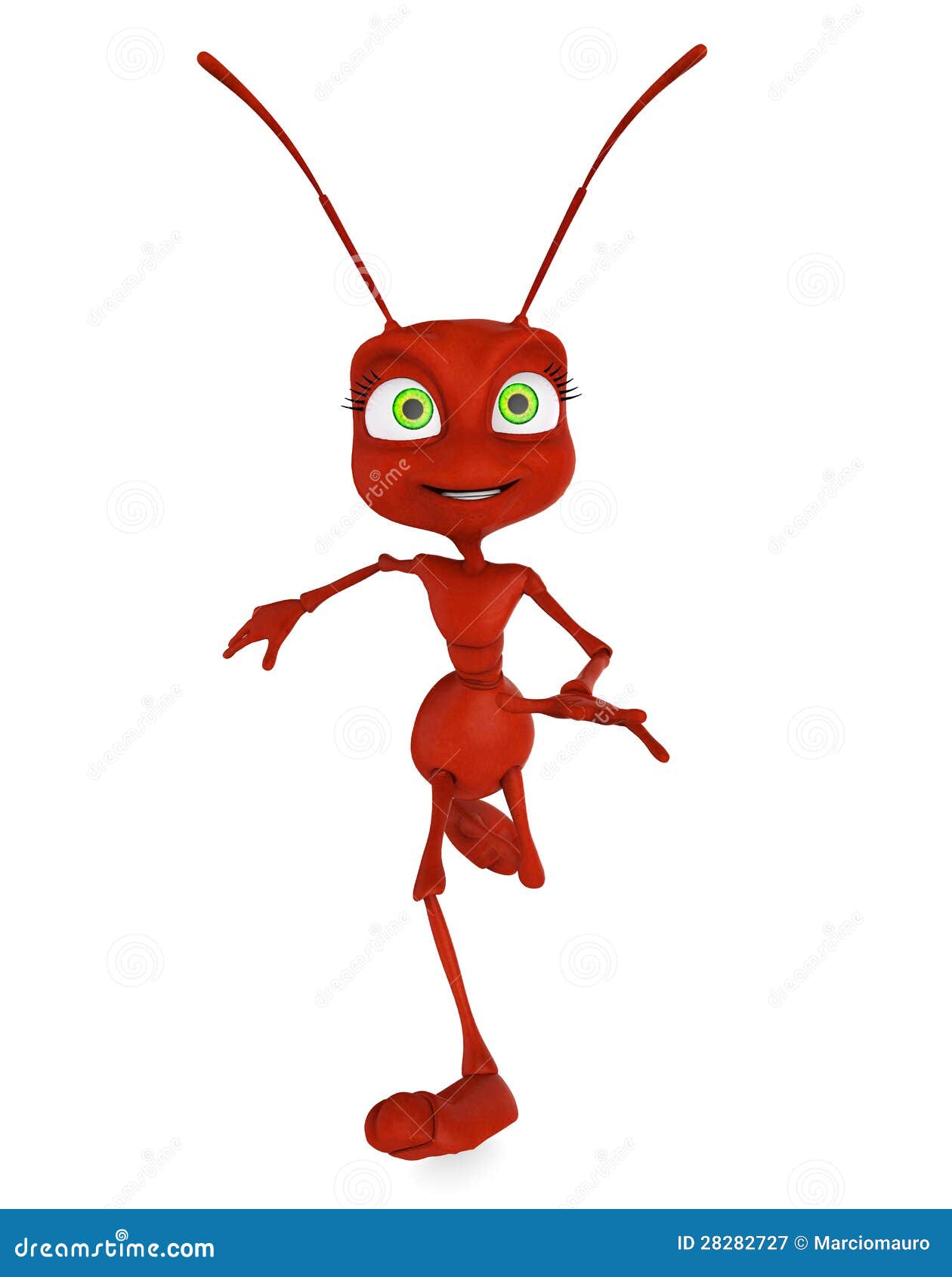 Ant cartoon fast stock illustration. Illustration of cheerful - 28282727
