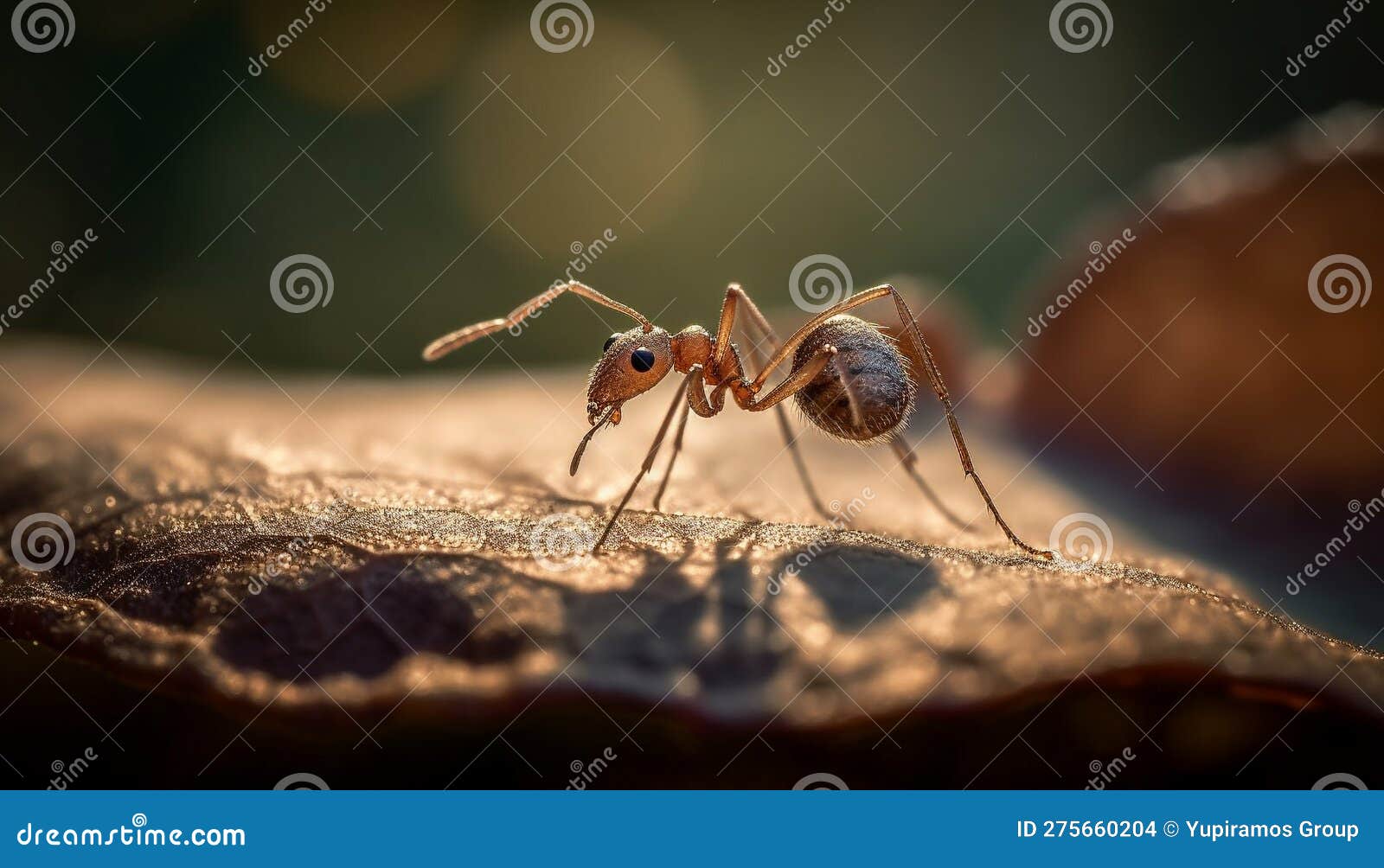 Ant Colony on Green Leaf, Working Together Generated by AI Stock ...