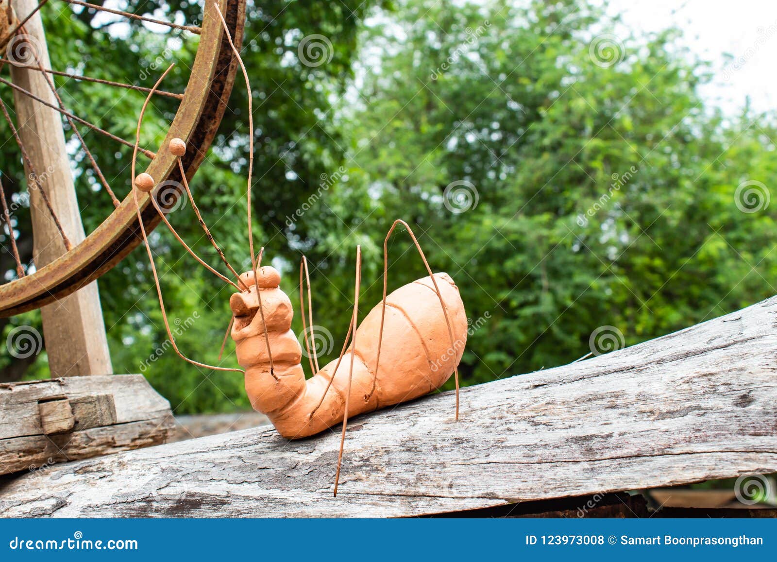 Ant Doll Made of Clay and Iron. Stock Photo - Image of leaf, model ...