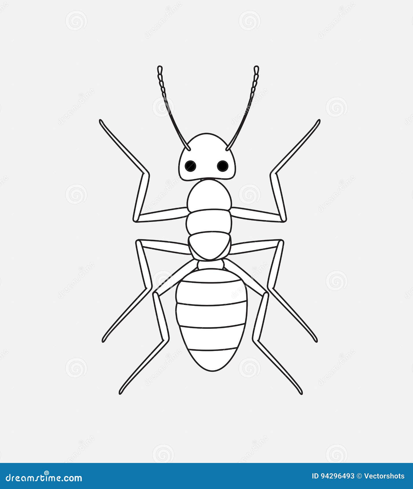 Ant Drawing illustration de vecteur. Illustration du insecticide - 94296493