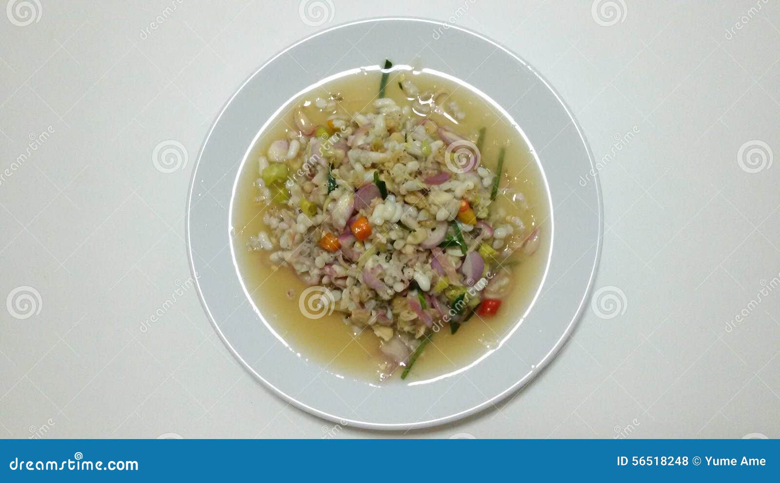 Ant Egg Spicy Salad stock photo. Image of esan, chilli - 56518248