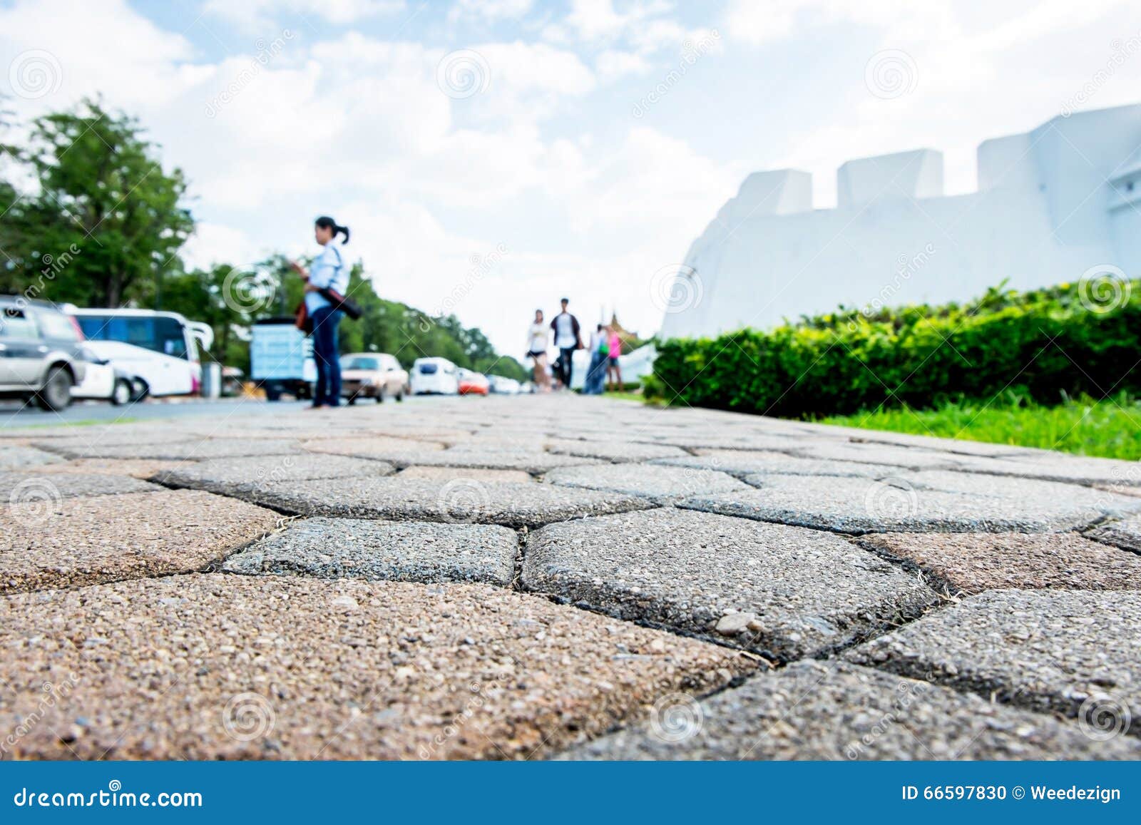 Ant Eye View, Pavement in Front of Grand Palace Fortress Stock Photo ...