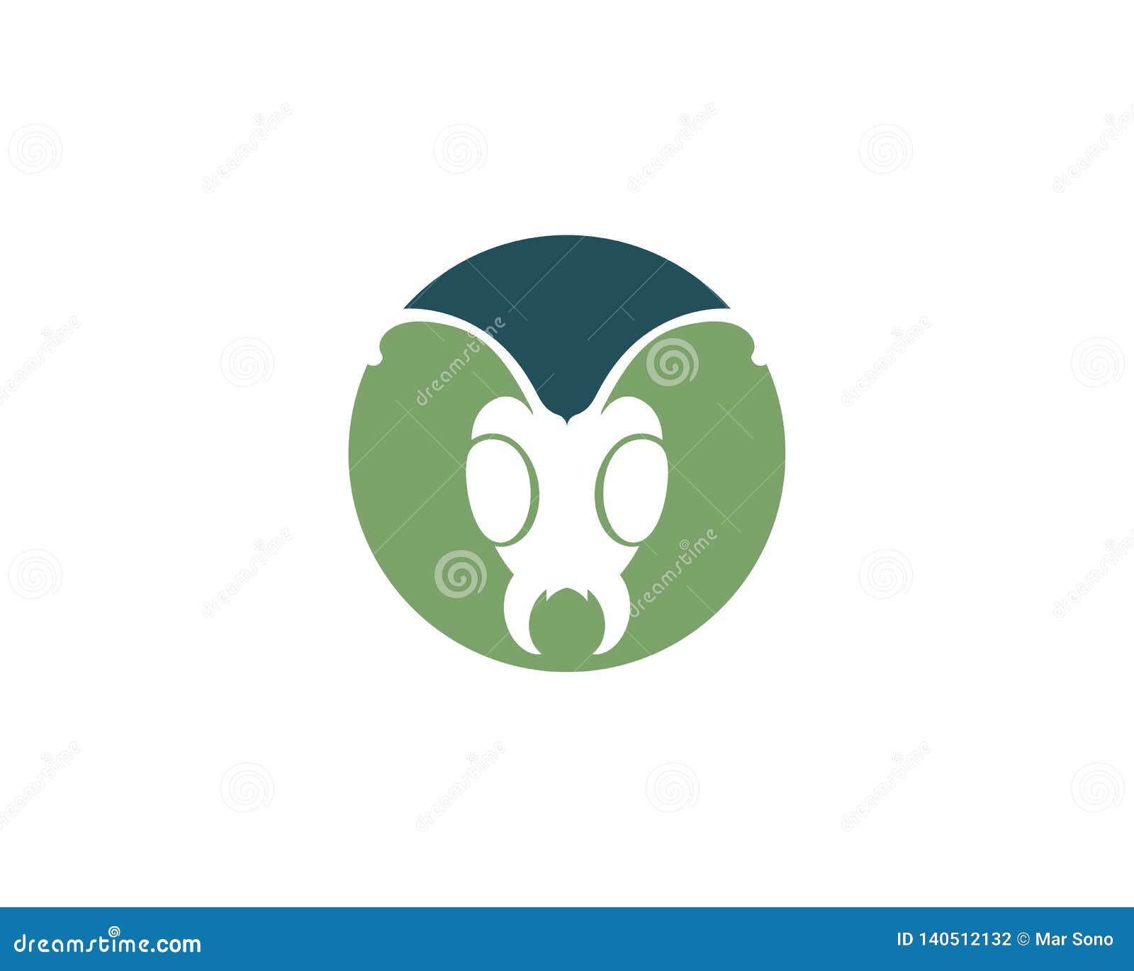 Ant Head Logo Template Vector Illustration Stock Vector - Illustration ...
