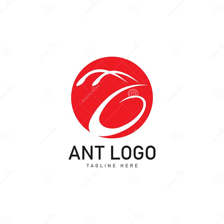Ant Head Logo Template Vector Illustration Design Stock Illustration ...