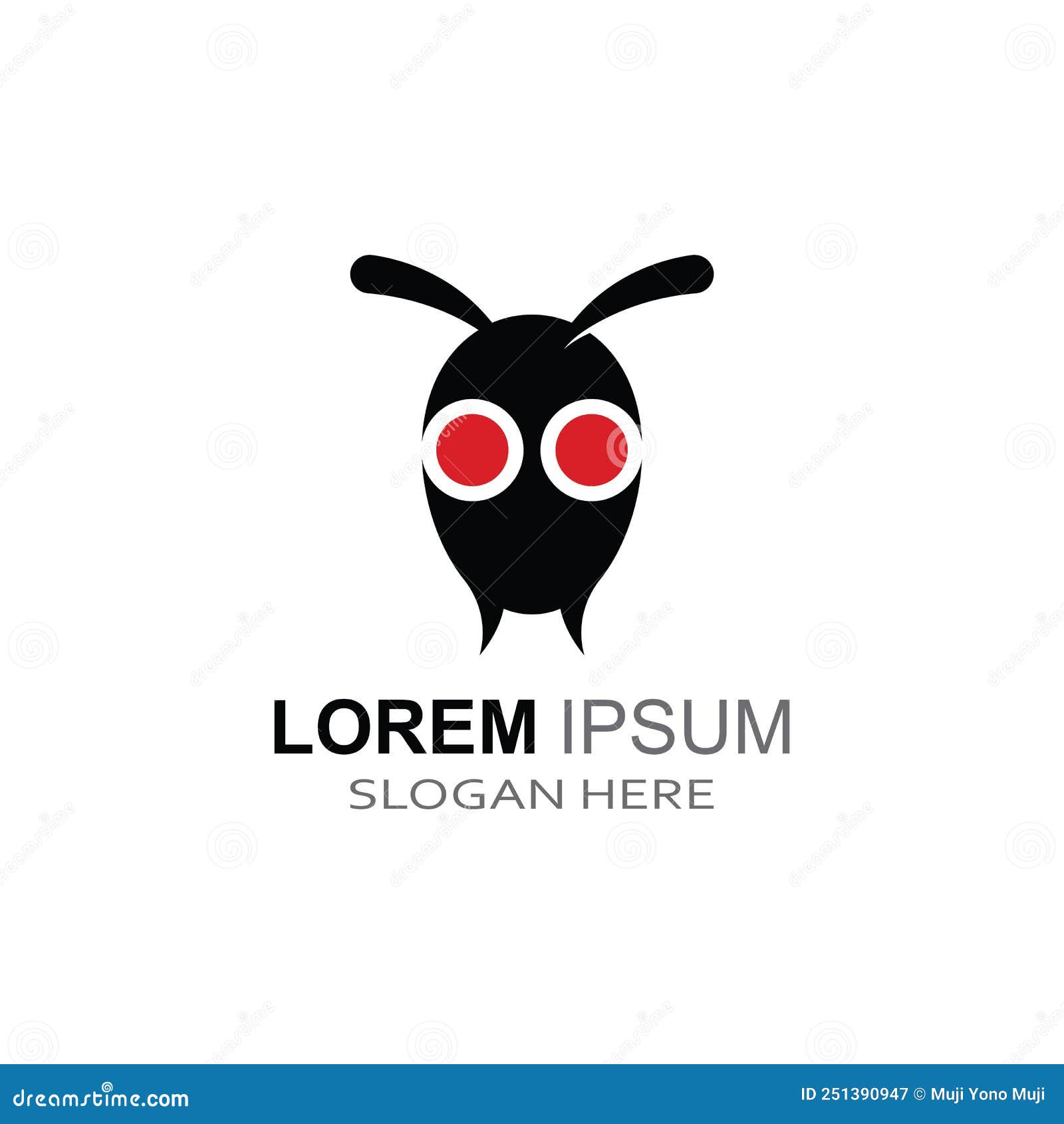 Ant Head Logo. Using a Vector Illustration Template Design Concept ...