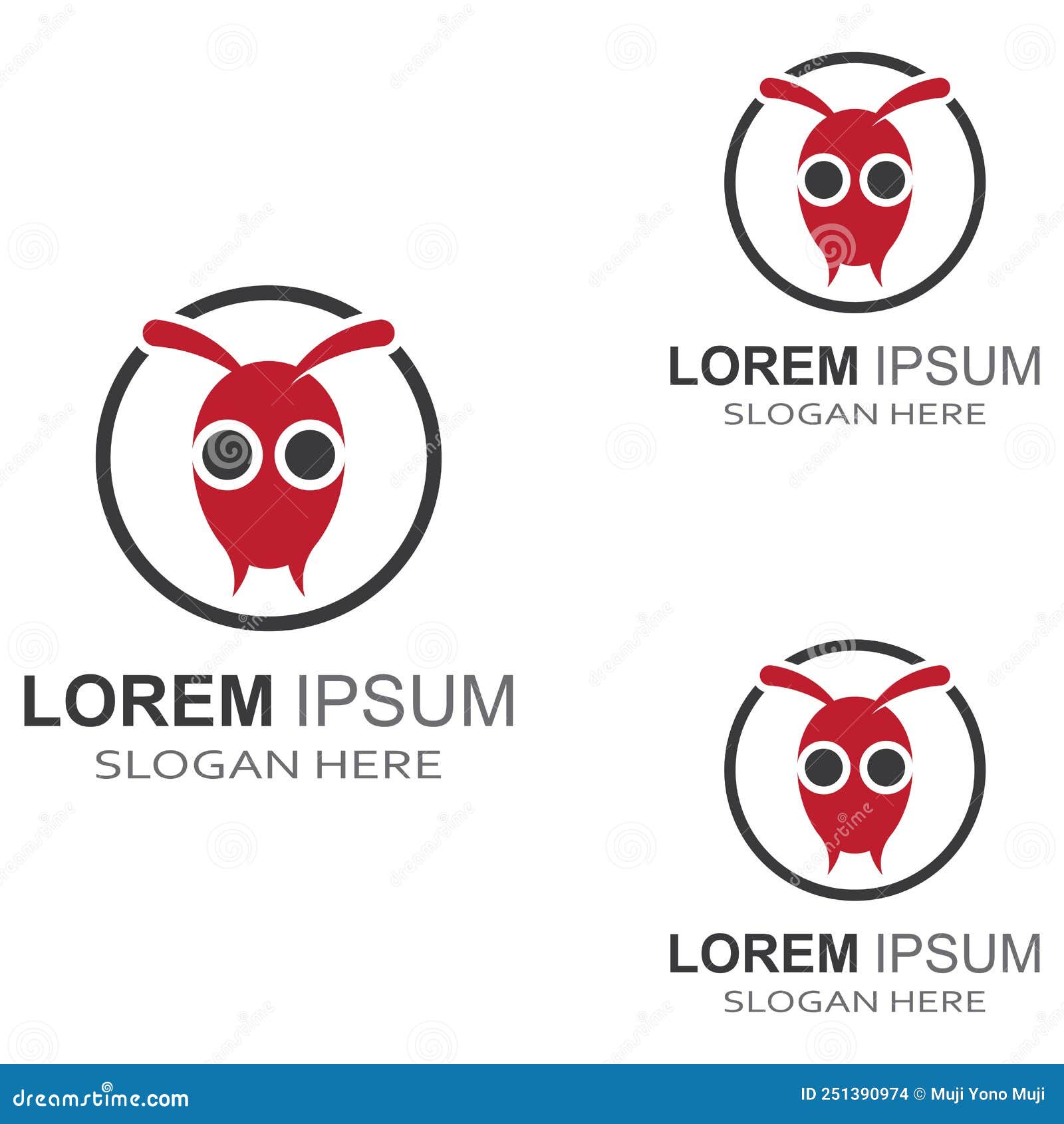 Ant Head Logo. Using a Vector Illustration Template Design Concept ... Ant Head Logo. Using a Vector Illustration Template Design Concept ...