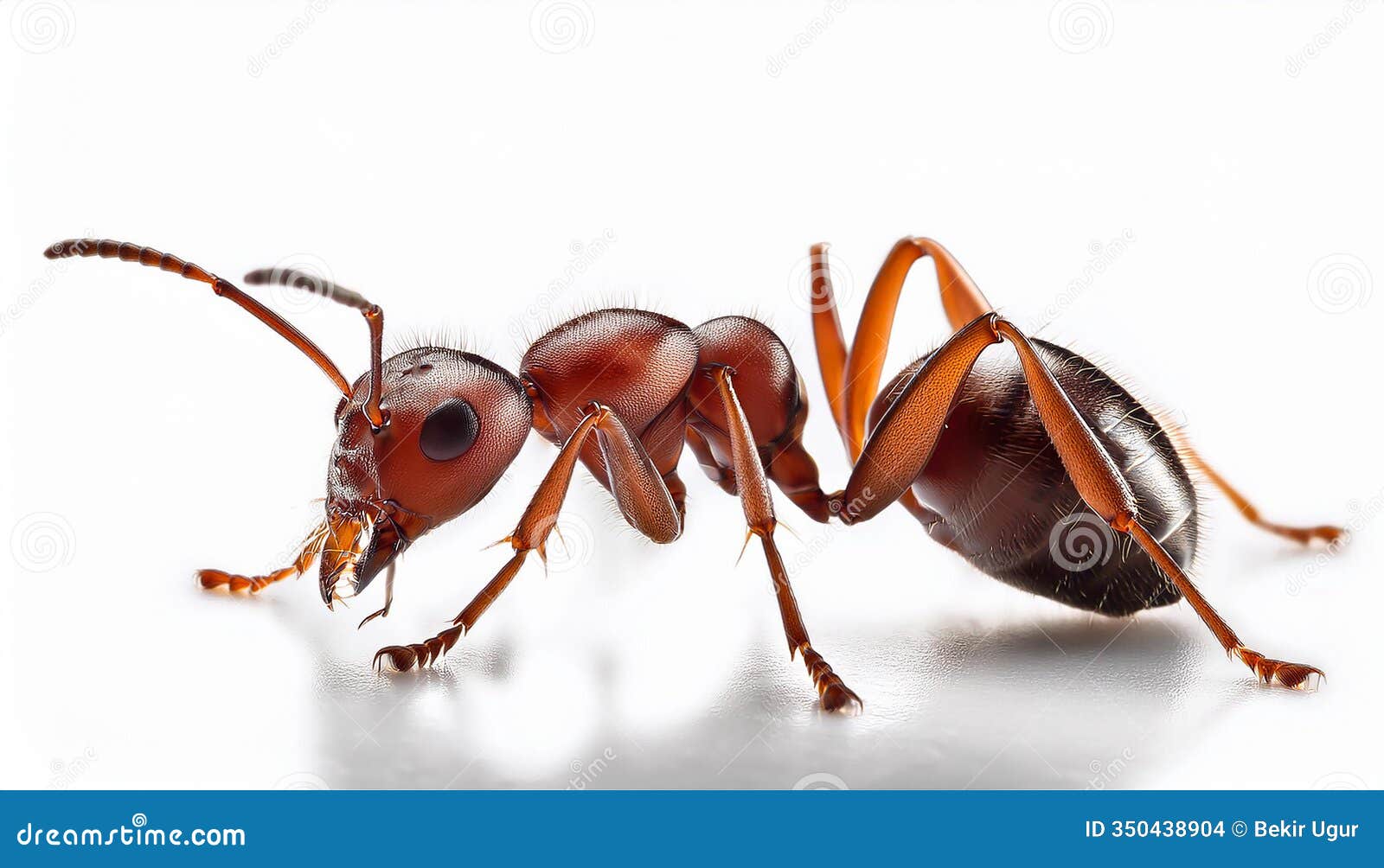 Ant, Isolated on a White Background Stock Illustration - Illustration ...