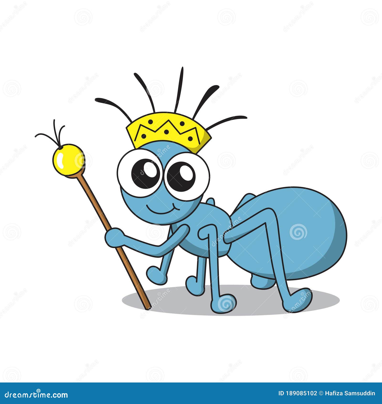 Ant King. Vector Illustration Decorative Design Stock Vector ...