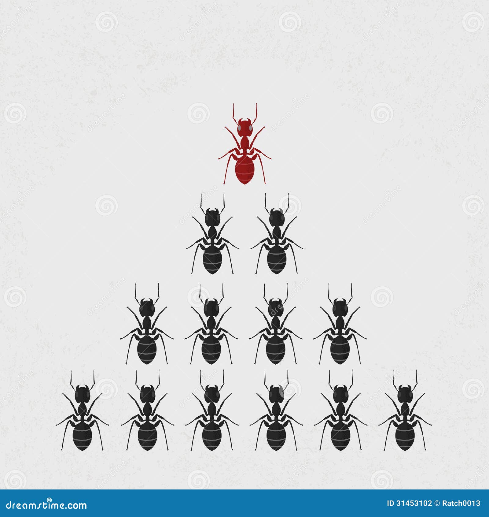 Ant leader stock illustration. Illustration of arrow - 31453102