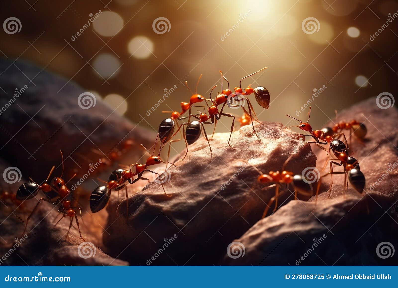 Ant Leader Showcasing the Power of Teamwork, Ai Generative Stock ...