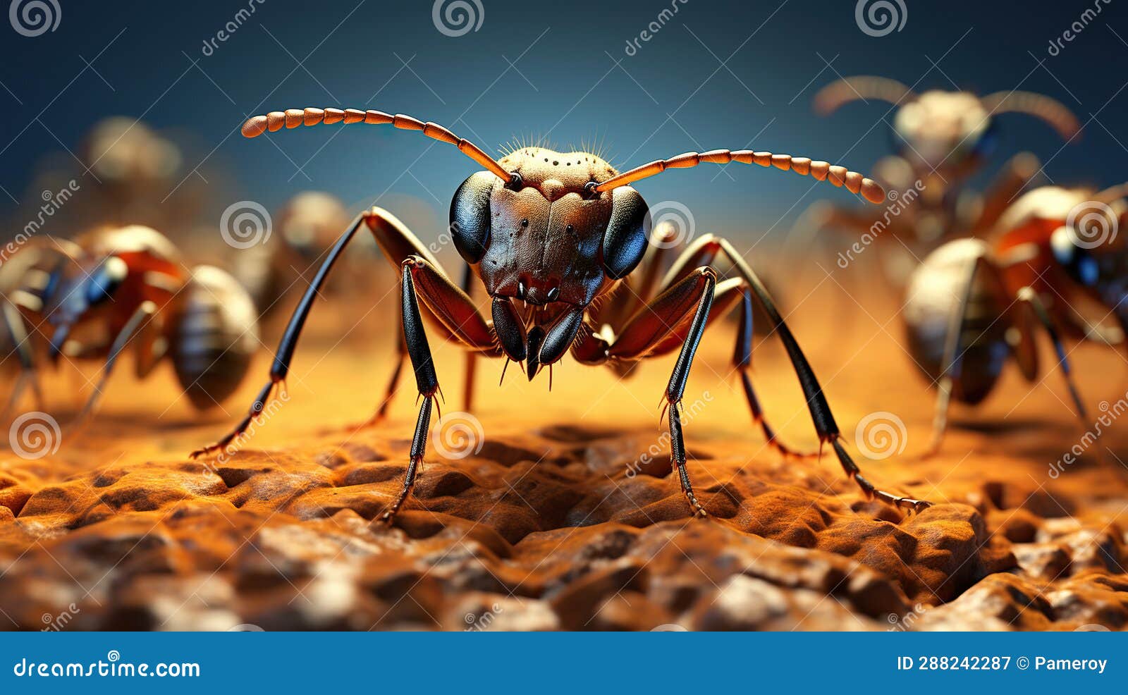 Ant Leaders and the Dynamic Concept of Teamwork. Generative AI Stock ...