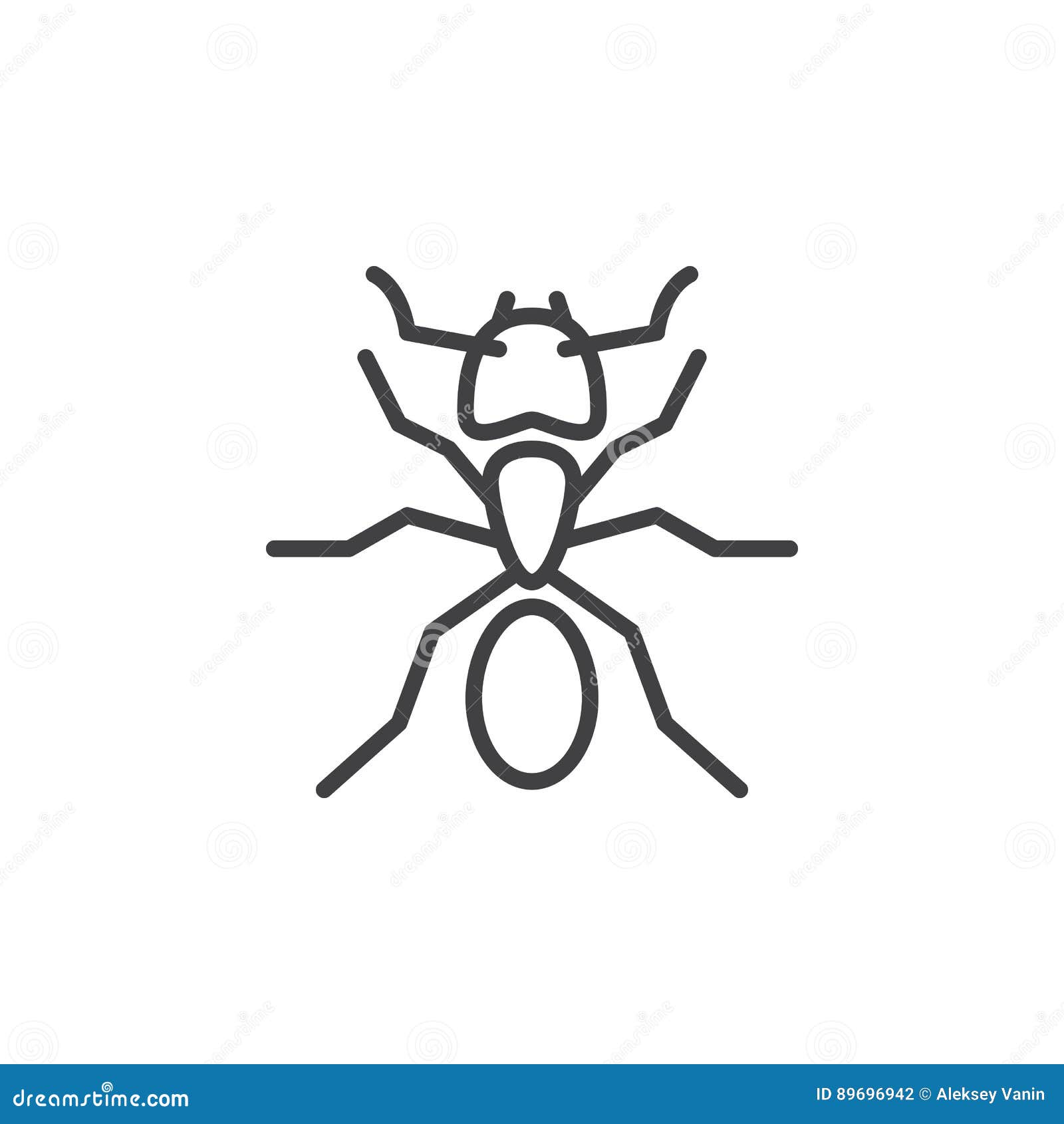 Ant Line Icon, Outline Vector Sign Stock Vector - Illustration of small ... Ant Line Icon, Outline Vector Sign Stock Vector - Illustration of small ...