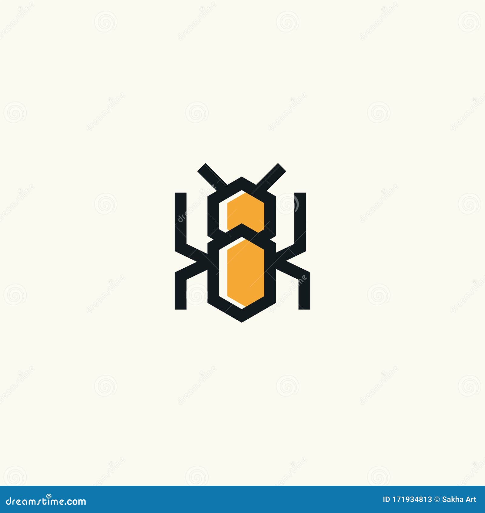 Ant. Logo Design Vector Icon Illustration Template Stock Illustration ...