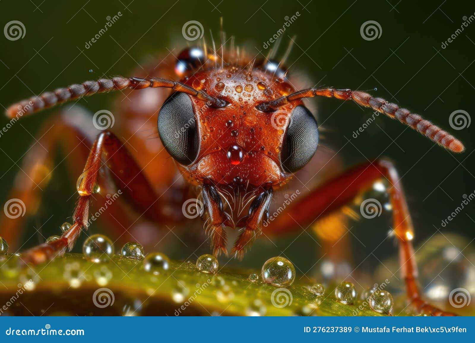 Ant, Macro Photography, Close Up Shallow Focus. Generative AI Stock ...