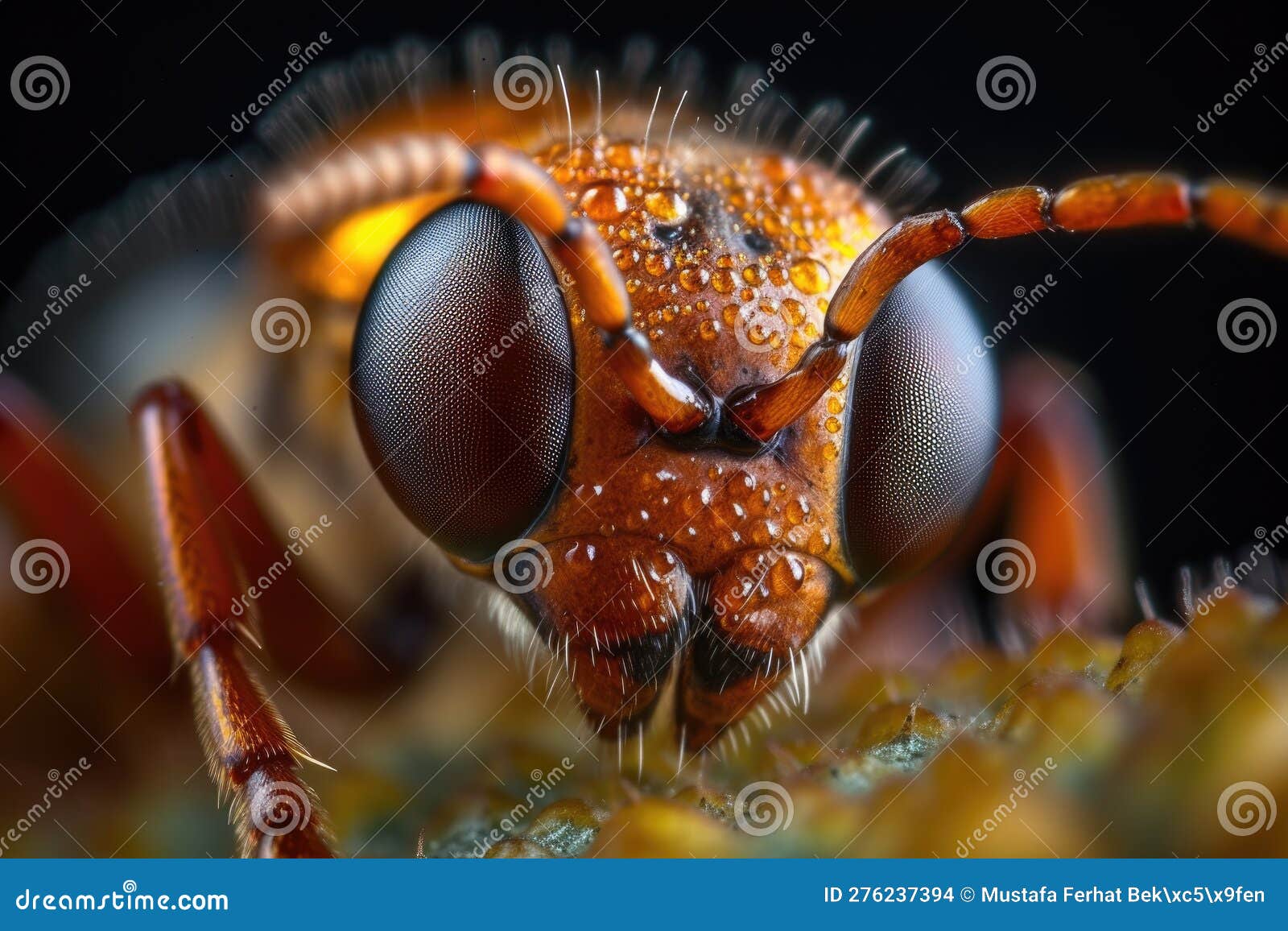 Ant, Macro Photography, Close Up Shallow Focus. Generative AI Stock ...