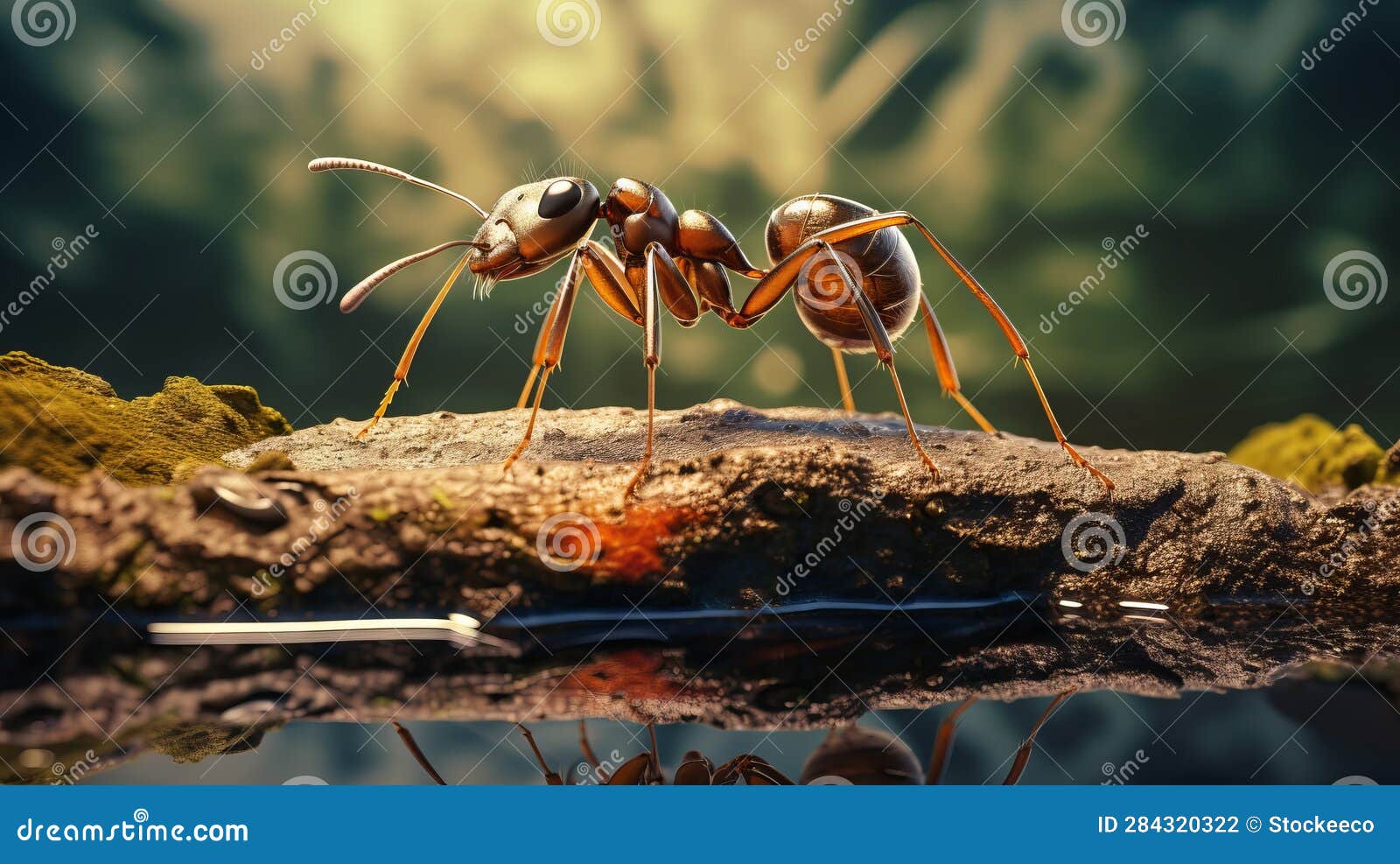 Male Ant on Wood: Vray Tracing Outdoor Art with Tonalist Color Scheme ...