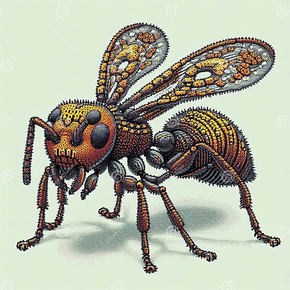 Ant S Segments in ASCII Art ASCII Stock Illustration - Illustration of ...