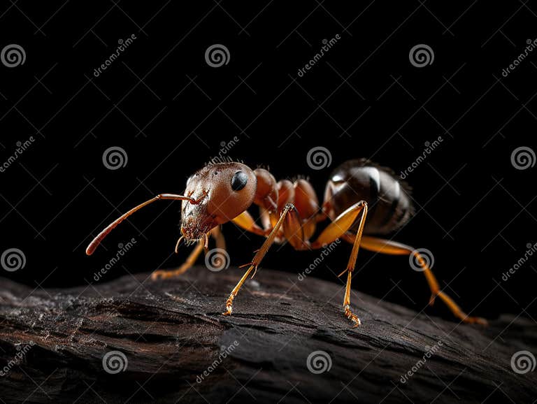Ant side view stock illustration. Illustration of nature - 293680775