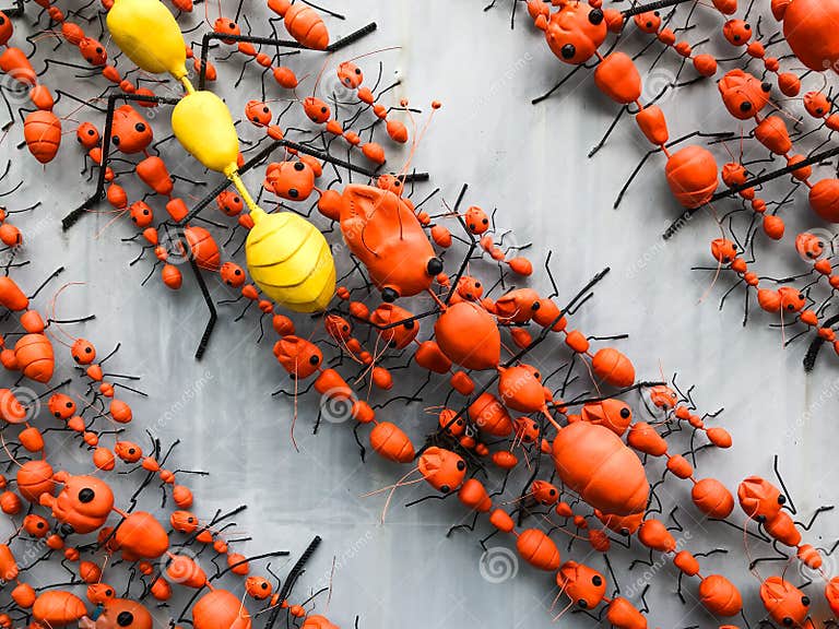 The ant statue stock image. Image of controlled, backgroundnbeautiful ...