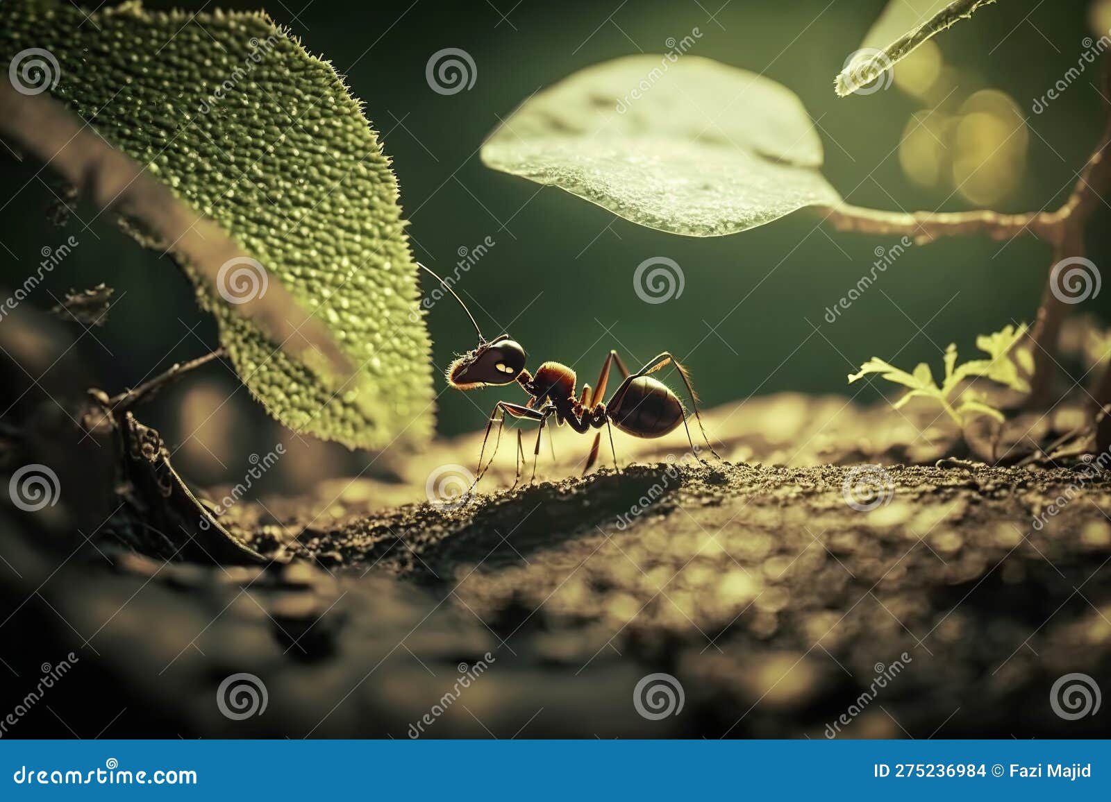 Ant, a Strong Insect, in the Forest in the Wild, Summer Day,Generative ...