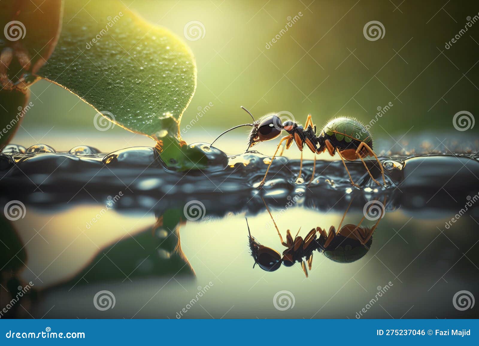 Ant, a Strong Insect, in the Forest in the Wild, Summer Day,Generative ...