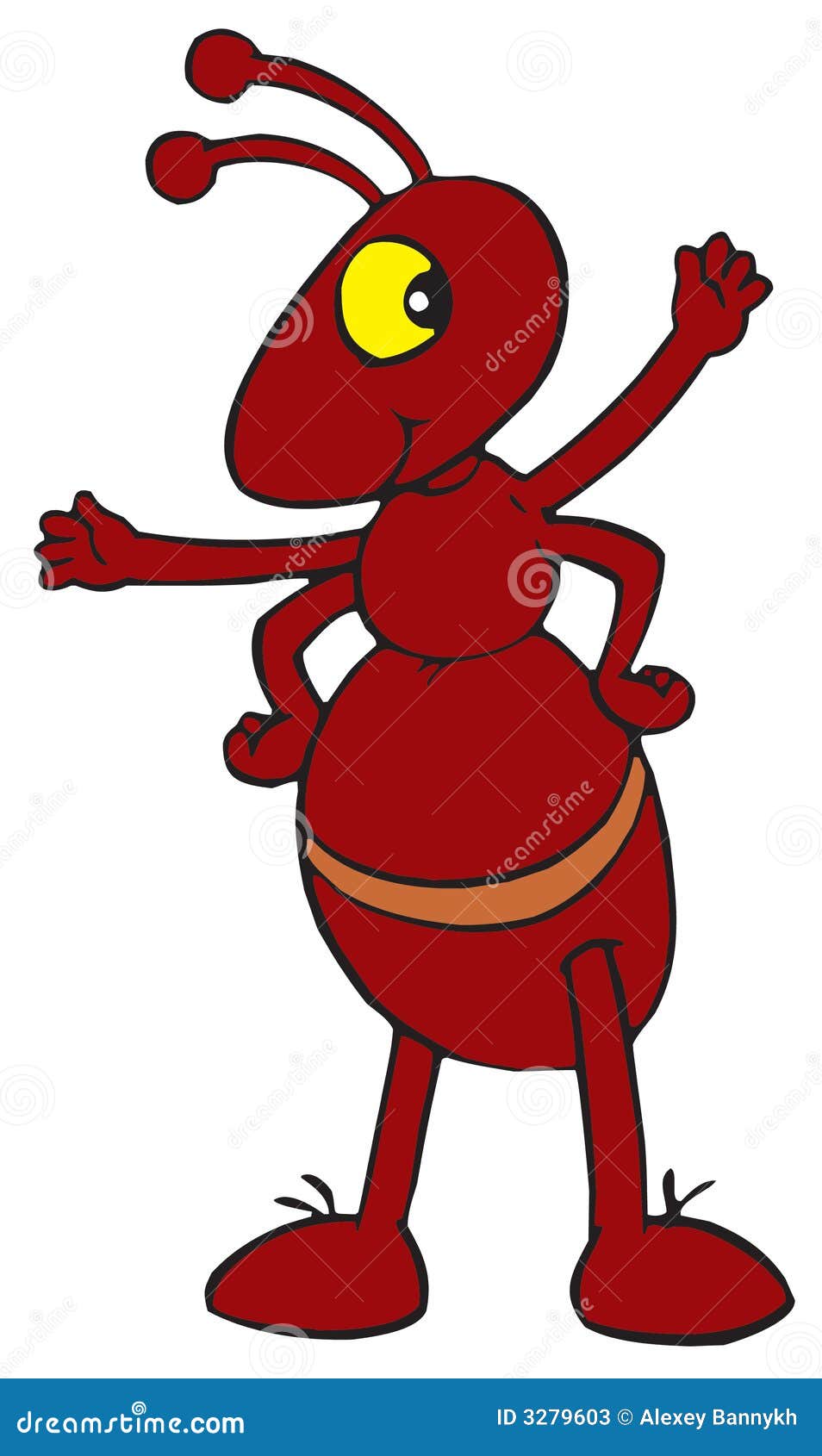 Ant (vector clip-art) stock vector. Illustration of hand - 3279603