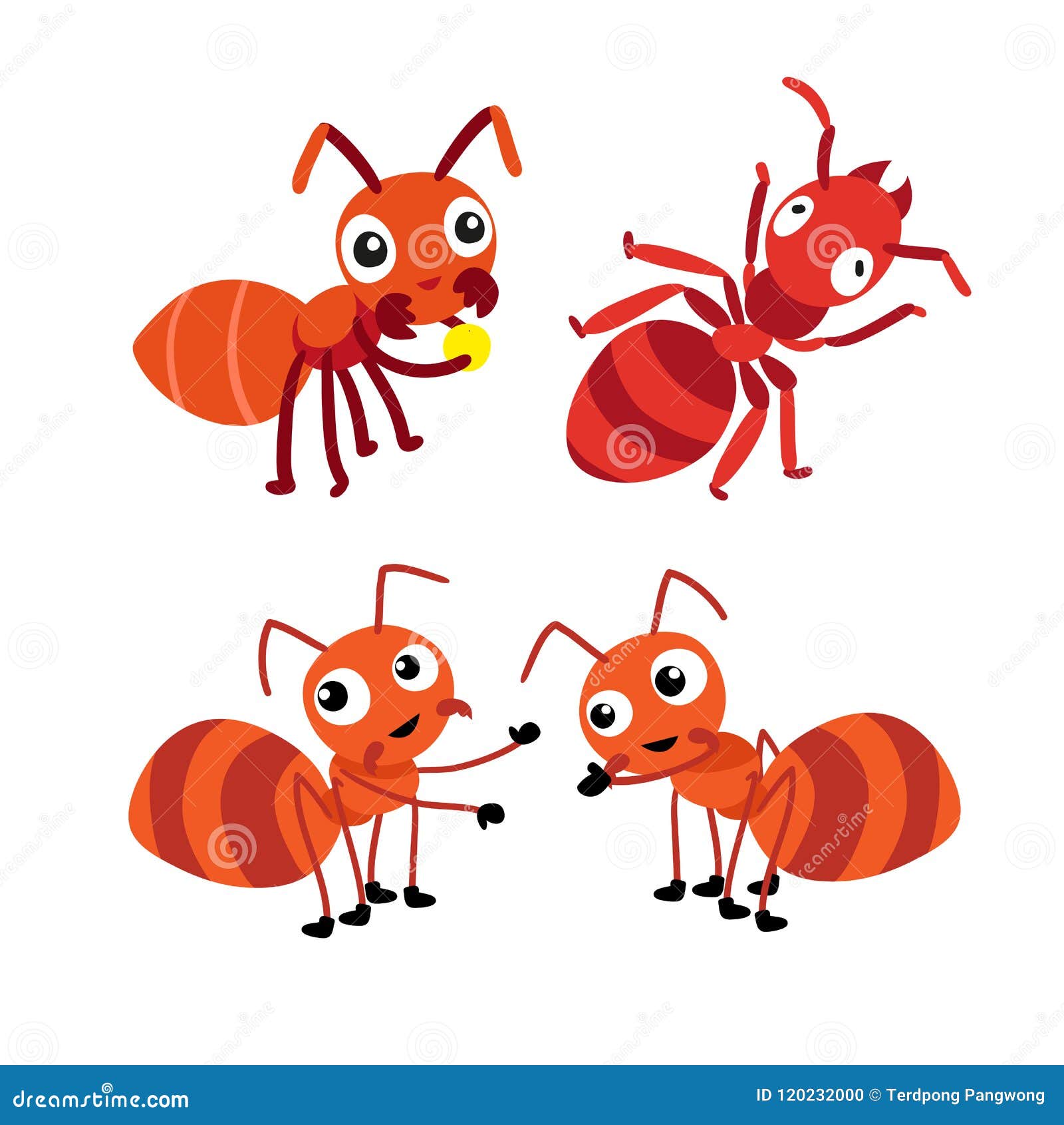 Ant Character Vector Design Stock Vector - Illustration of animal, icon ...