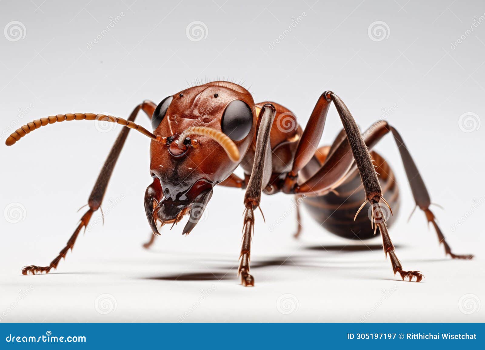 Ant Insect on White Background Illustration by Generative Ai Stock ...