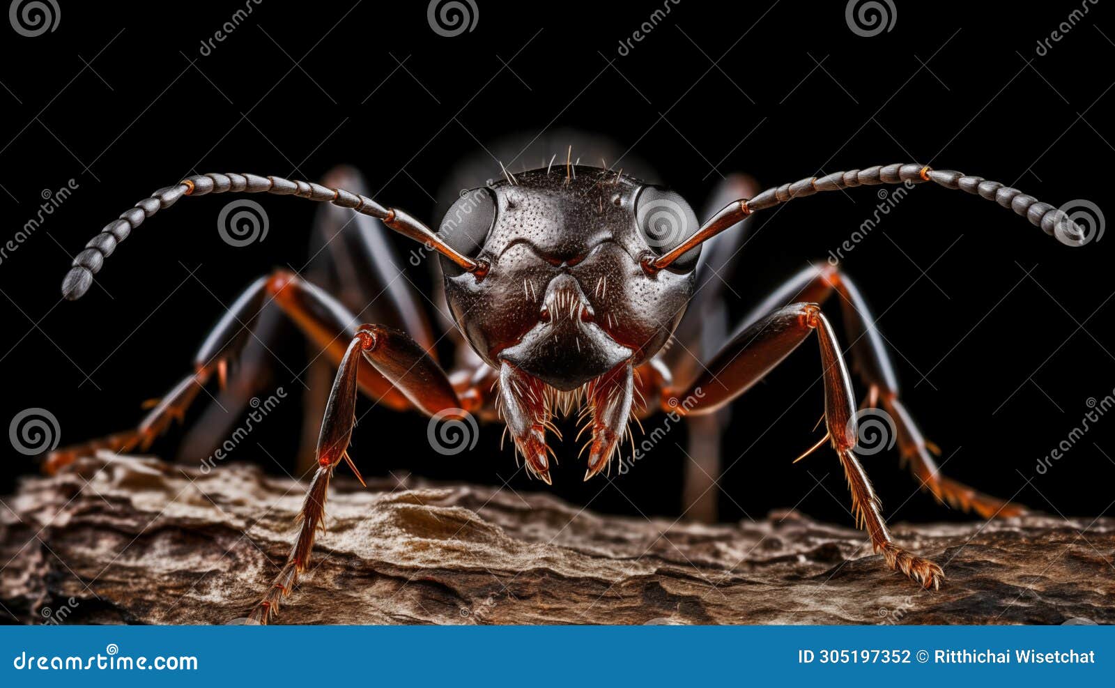 Ant Insect on White Background Illustration by Generation Ai Stock ...