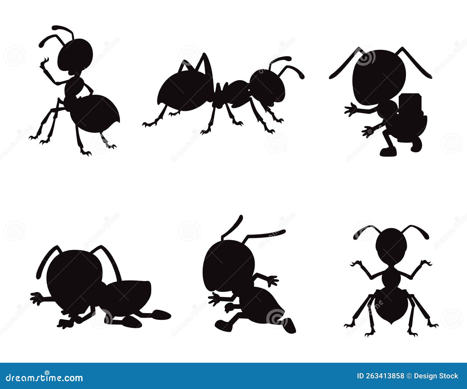 Ant Working with Tools Symbol Vector Art Stock Vector Stock ...