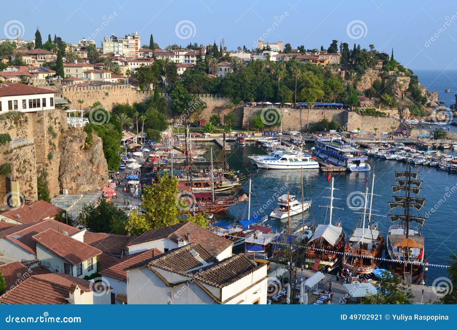 Antalia Marina stock image. Image of ship, mediterranean - 49702921
