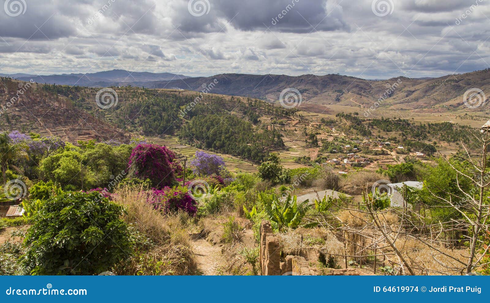 Antananarivo Madagascar Landscape Stock Photo - Image of field ...