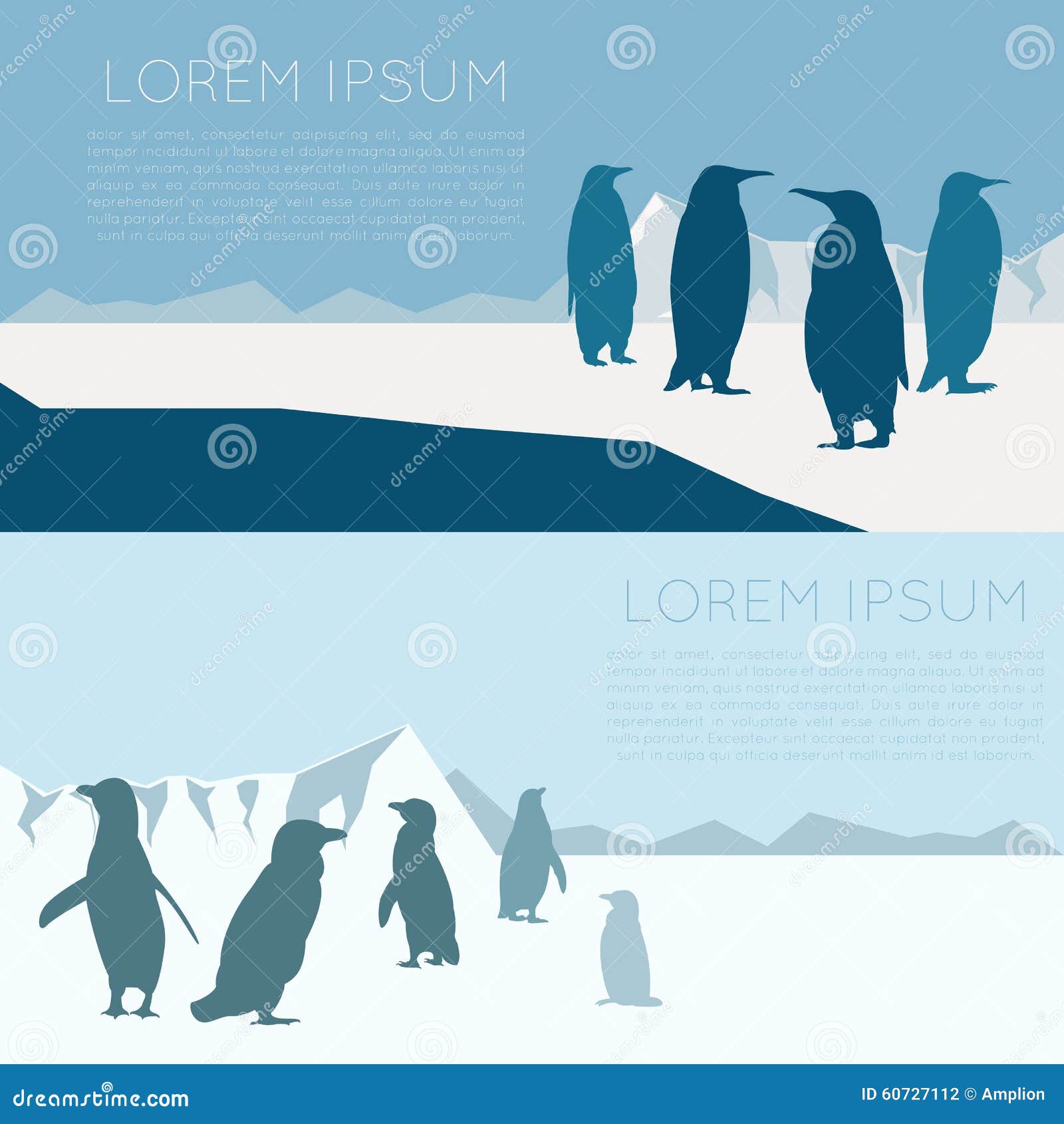 Antarctic banner3 stock vector. Illustration of cute - 60727112