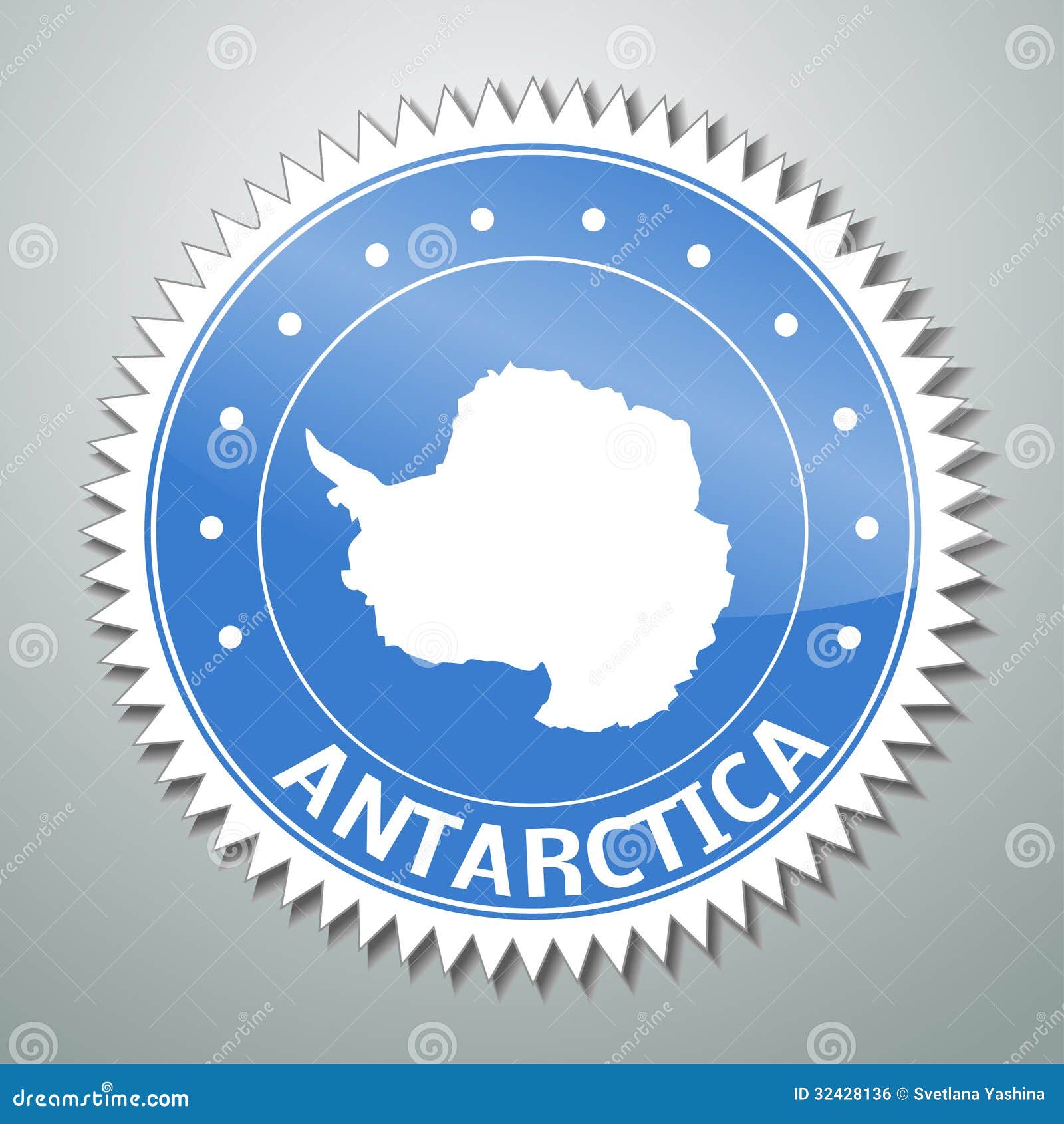 Antarctic flag label stock illustration. Illustration of symbol - 32428136
