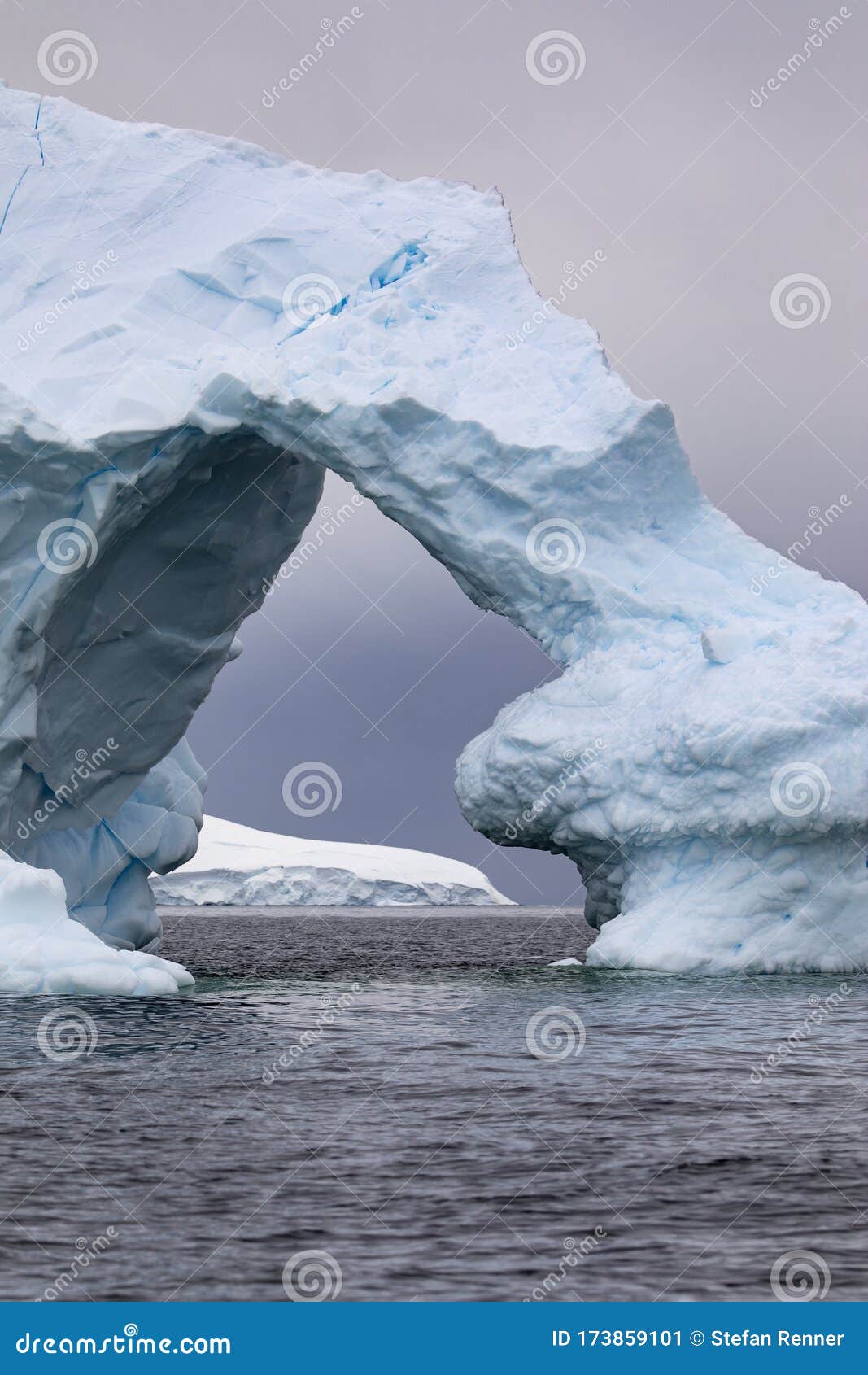 Antarctic Ice Arch stock image. Image of frozen, door - 173859101