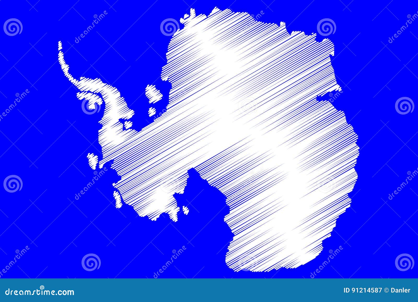 Antarctic Map Vector Illustration, Stock Vector - Illustration of ...