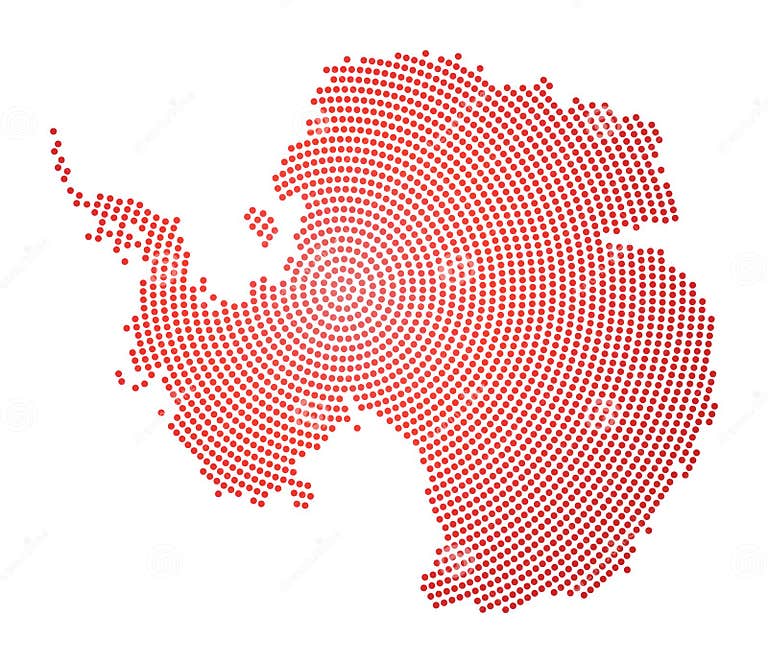 Antarctica dotted map. stock vector. Illustration of concept - 263342750
