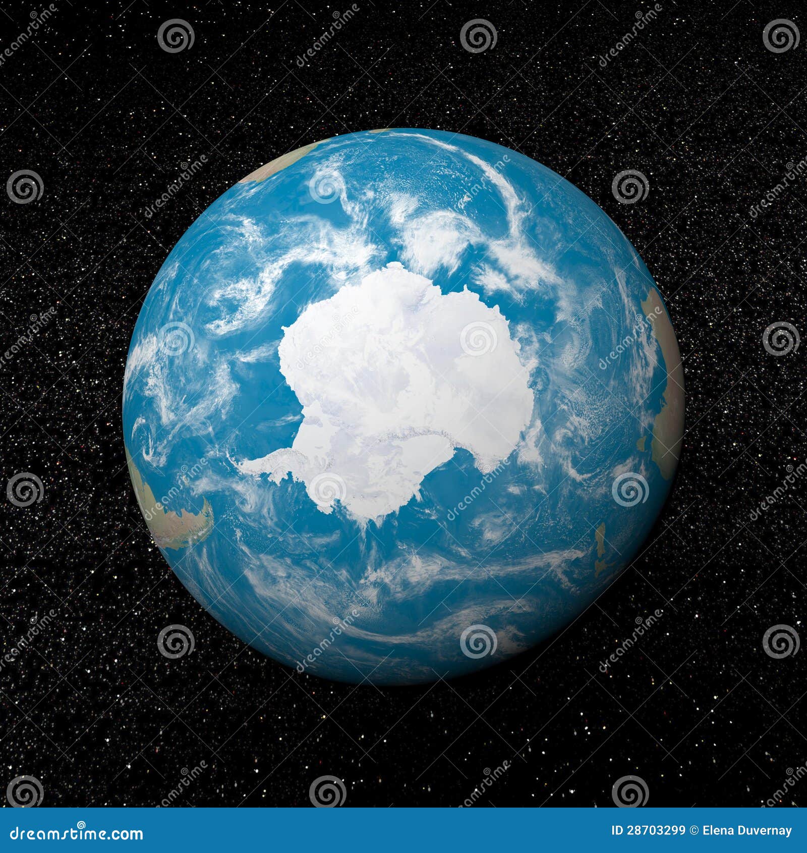 Antarctica Map - Earth`s Southernmost Continent Vector Illustration ...