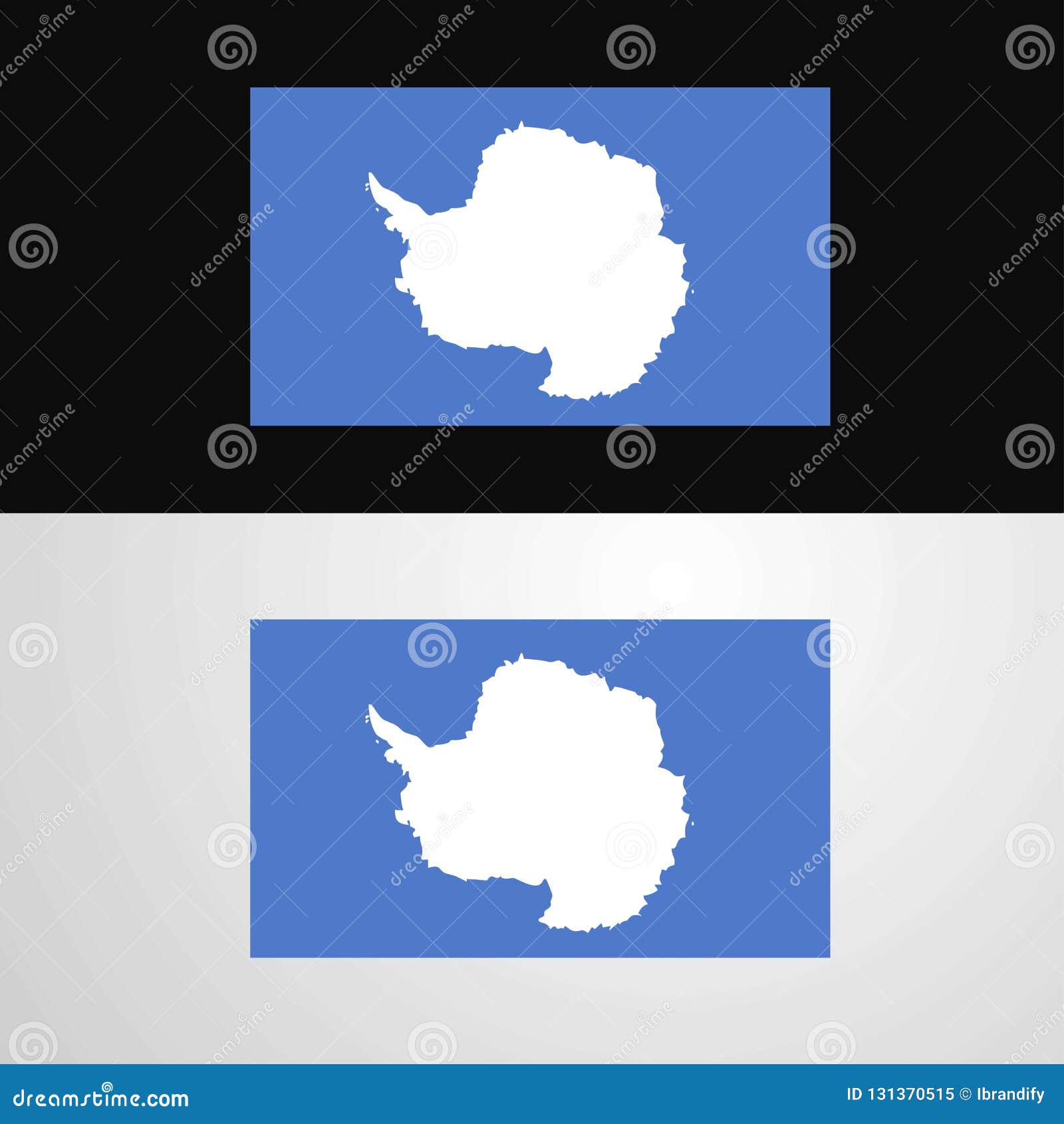 Antarctica Flag Banner Design Stock Vector - Illustration of pole ...
