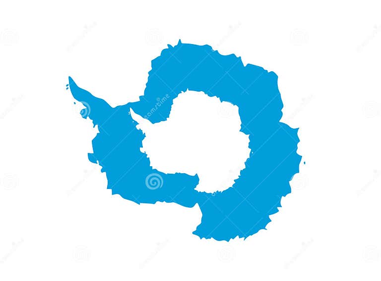 Antarctica Flag on Map on Transparent Background Stock Vector ...