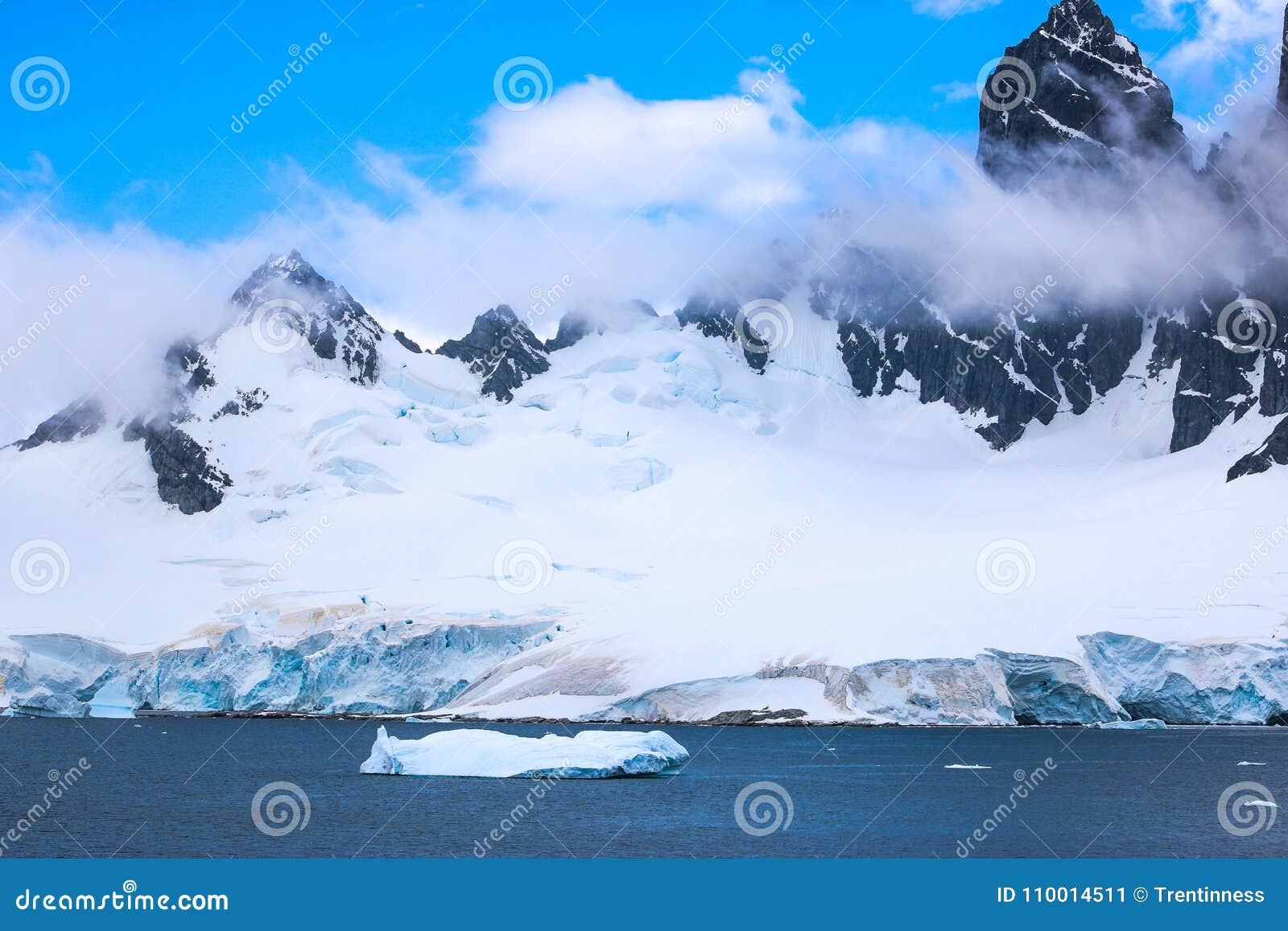 Antarctica in winter stock image. Image of iceberg, seal - 110014511