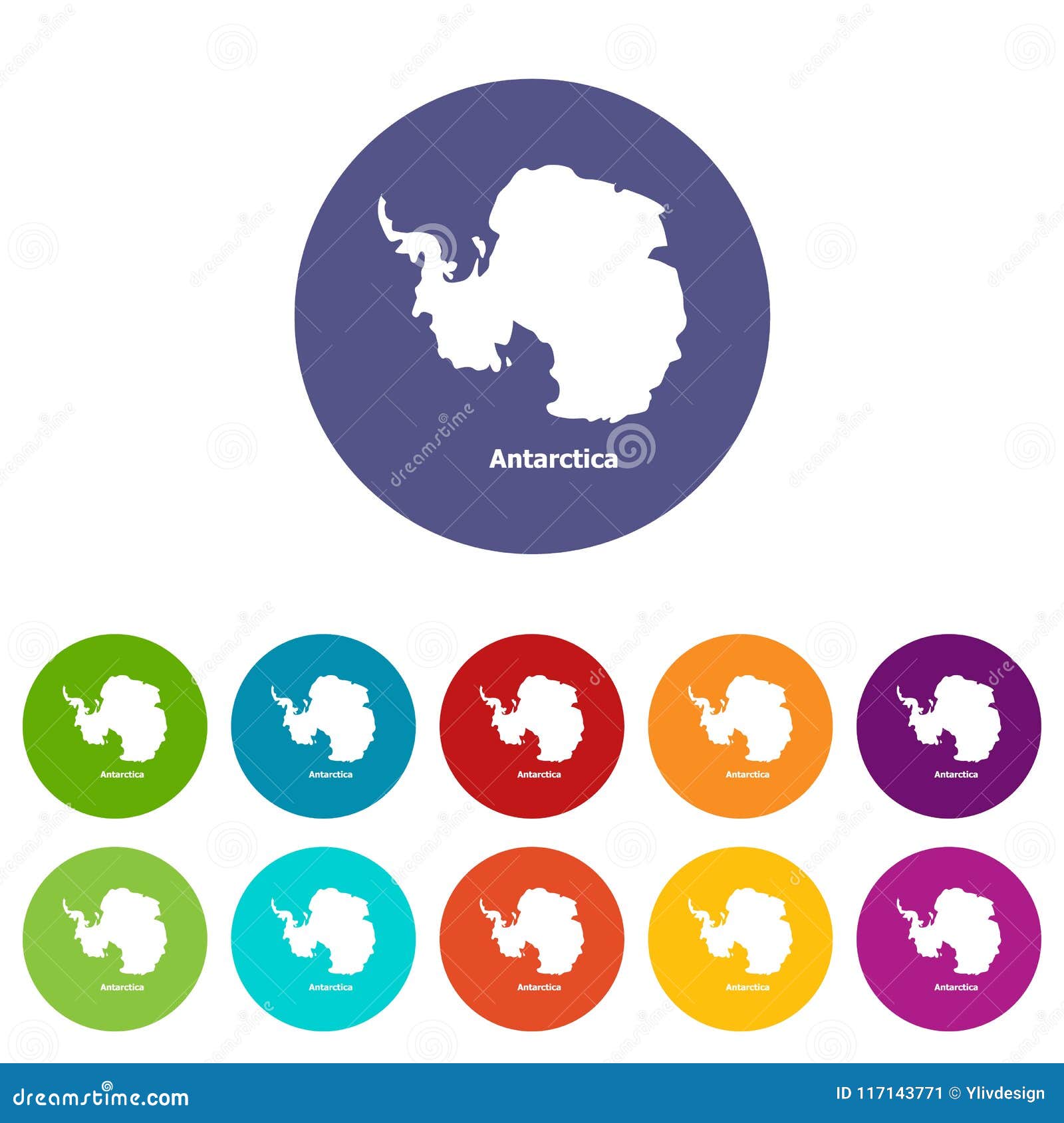 Antarctica Map Icon, Simple Style Stock Vector - Illustration of peace ...
