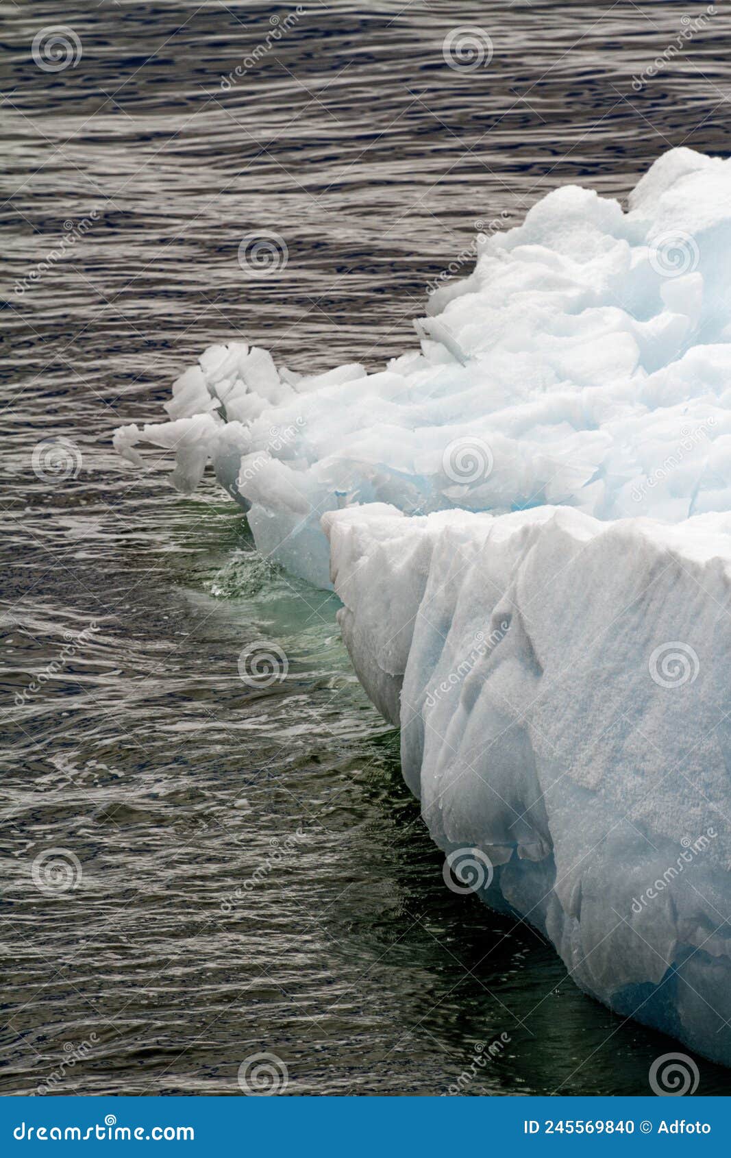Antarctica - Pieces of Floating Ice - Global Warming Stock Photo ...