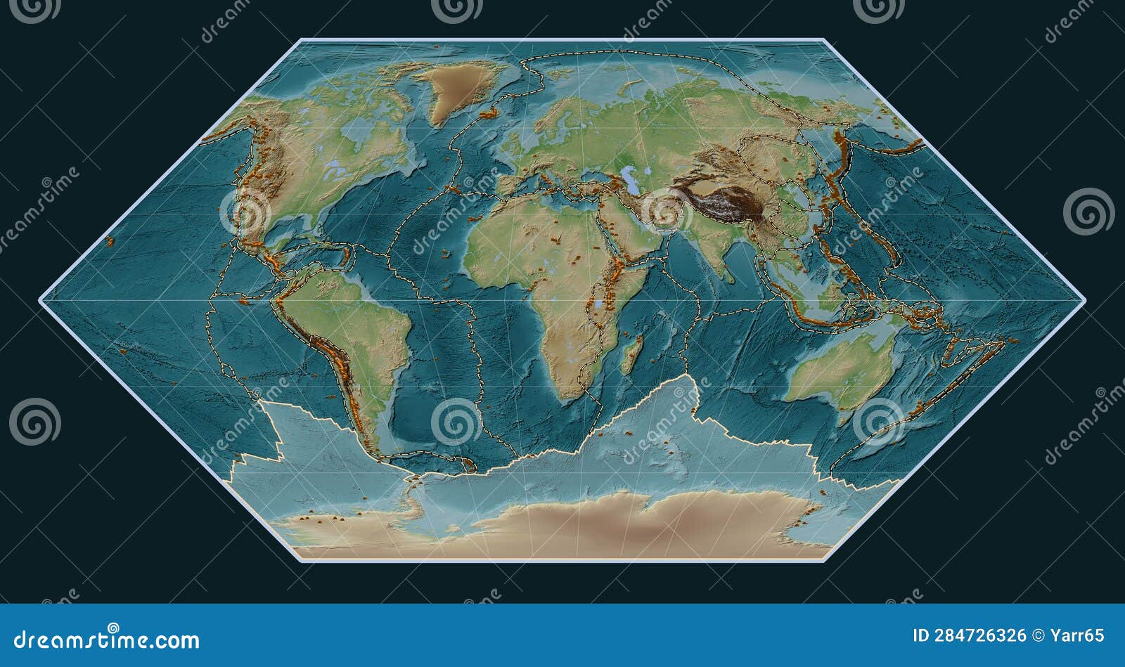 Antarctica Tectonic Plate. Wiki. Eckert I. Volcanoes and Boundar Stock ...