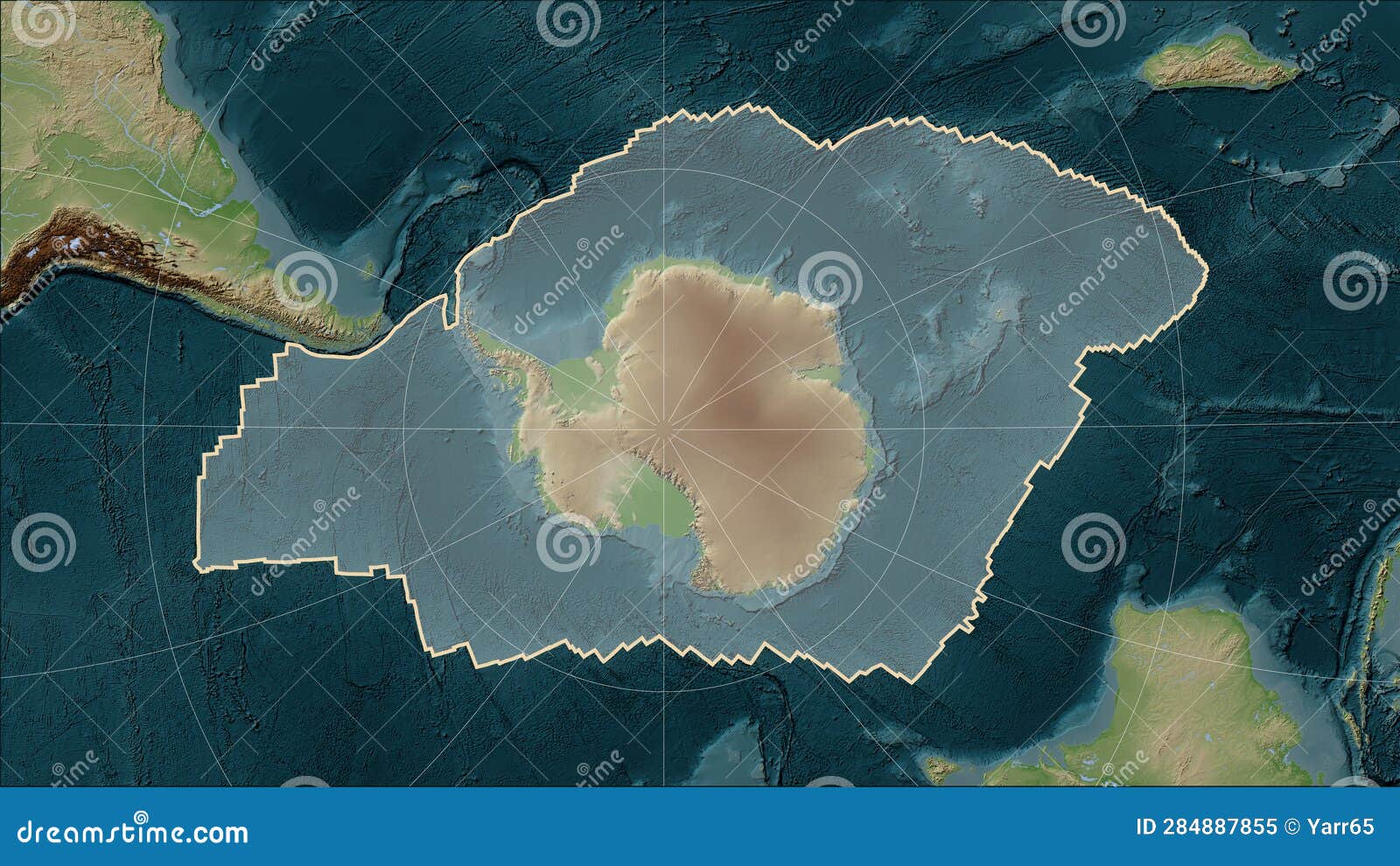Antarctica Tectonic Plate. Wiki Map Stock Illustration - Illustration ...