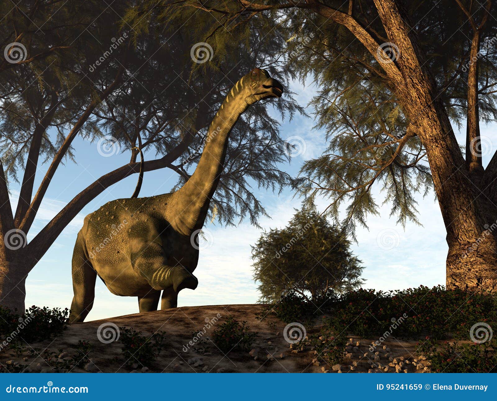 Antarctosaurus Dinosaur Side Profile Royalty-Free Stock Photography ...