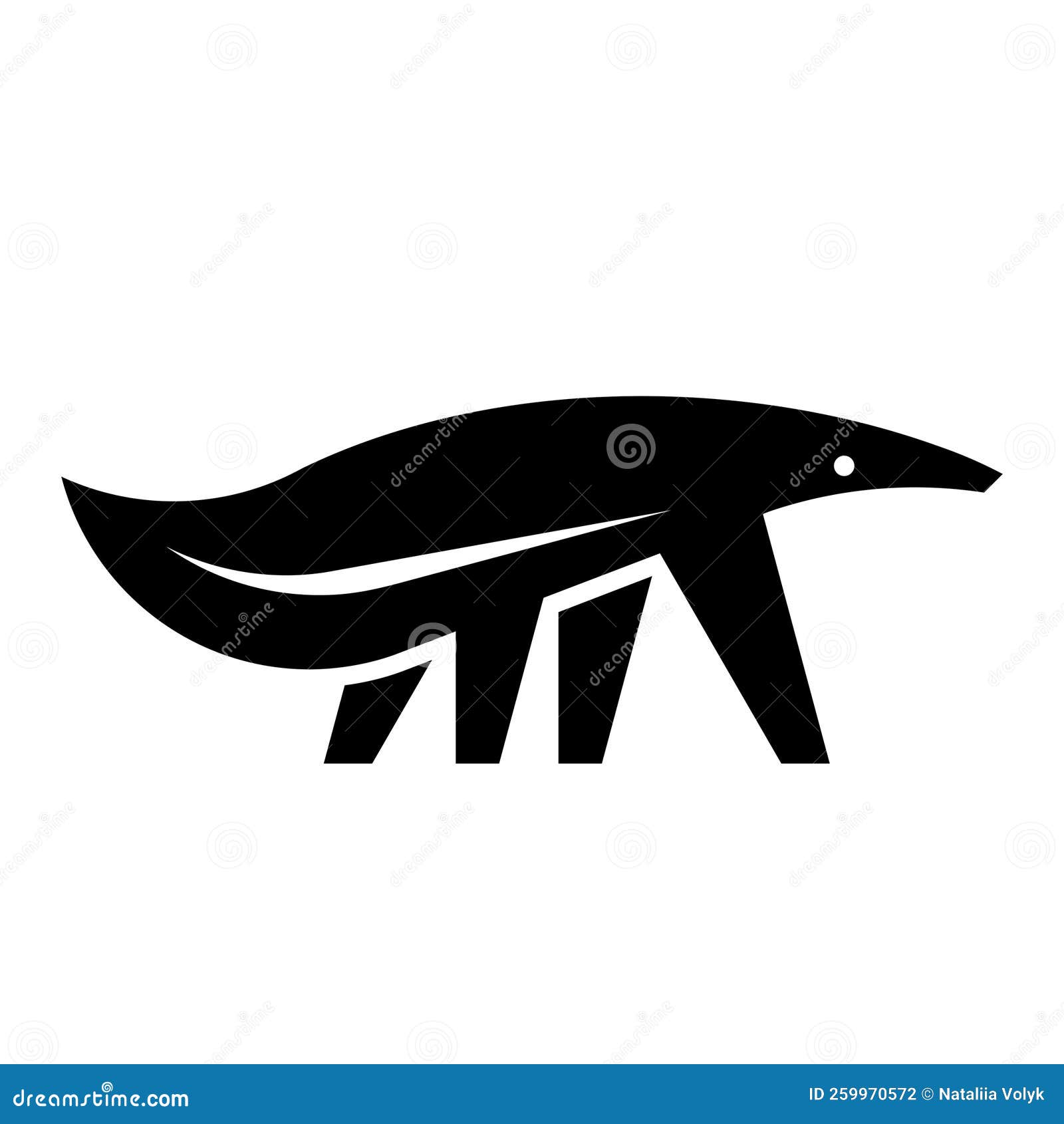 Anteater Logo Design Vector. Silhouette Of Anteater. Vector ...