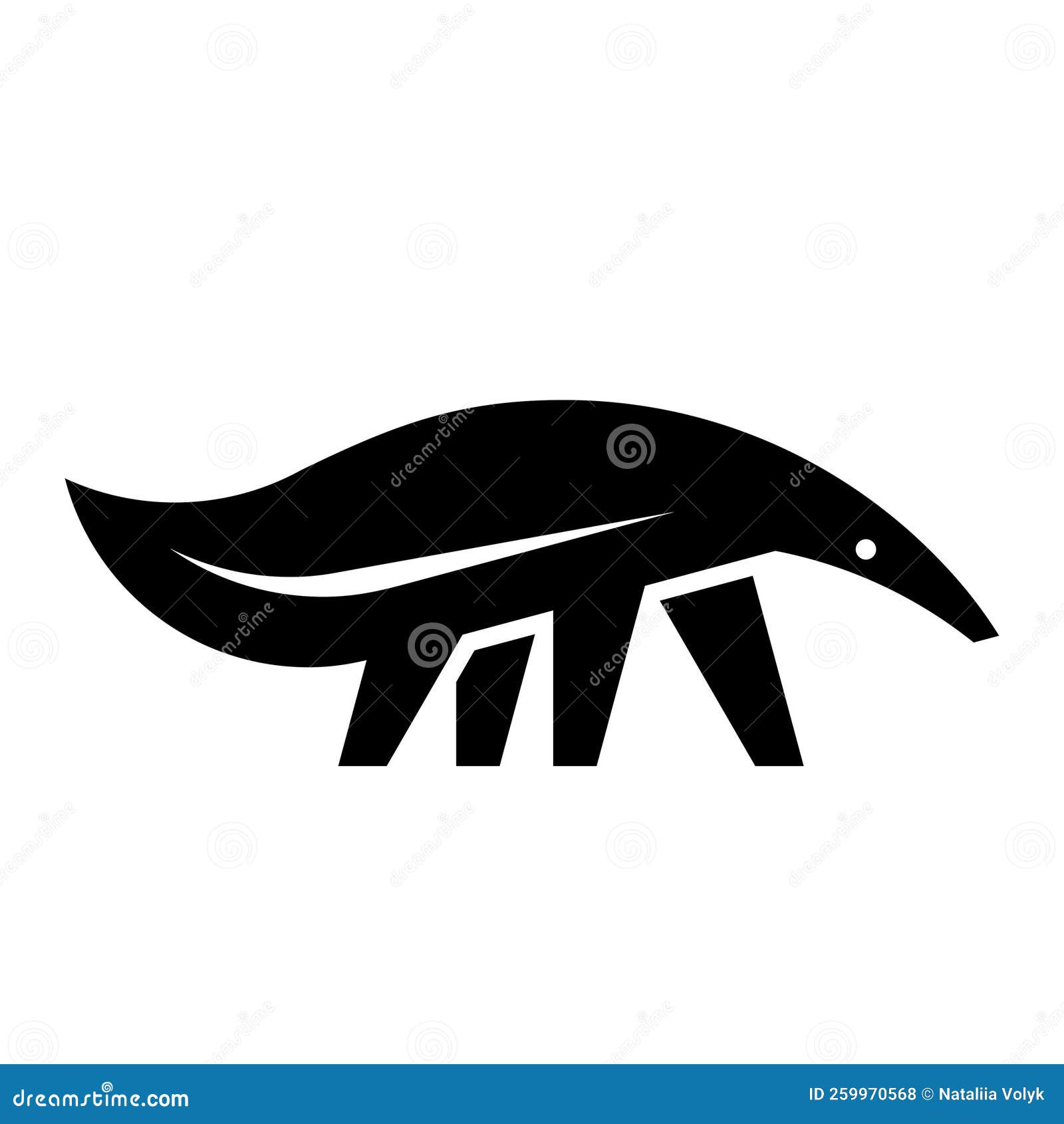 Anteater Logo Design Vector. Silhouette Of Anteater. Vector ...